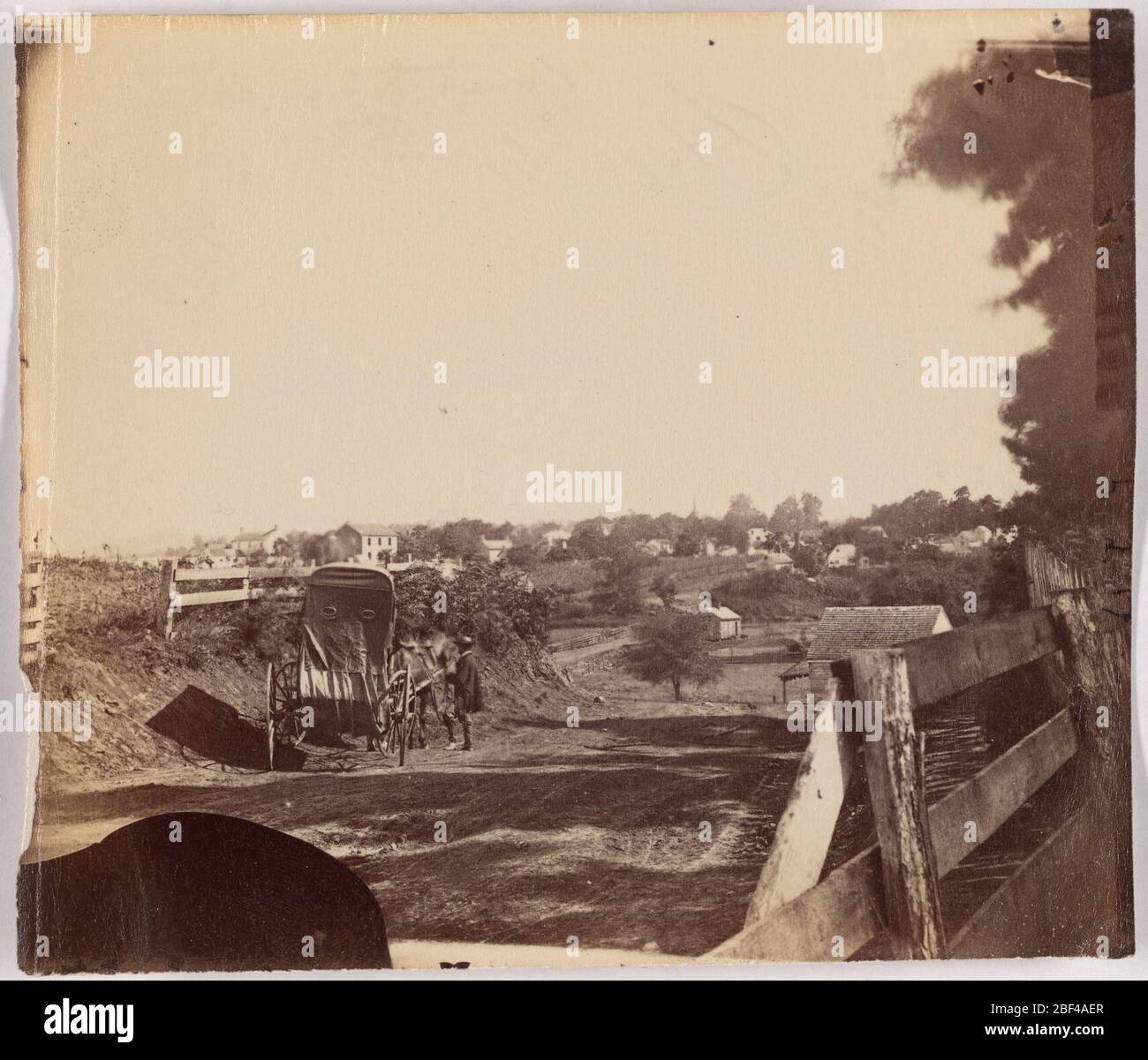 Road Outside Culpeper VA With Photographers Wagon Stock Photo - Alamy