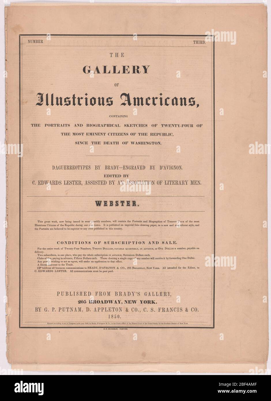 Biography of Daniel Webster Stock Photo - Alamy