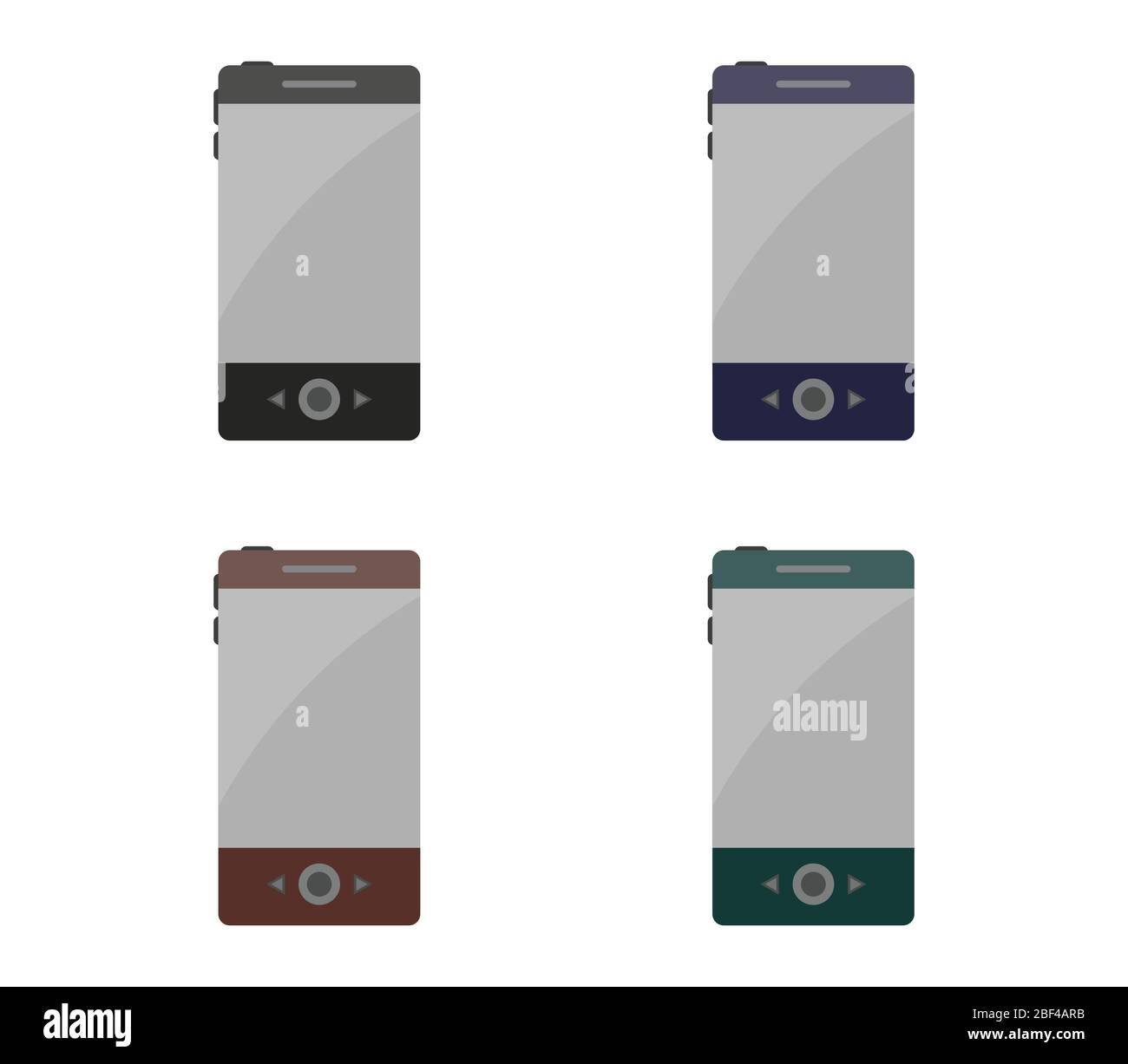 smarthphone icon illustrated in vector on white background Stock Vector ...
