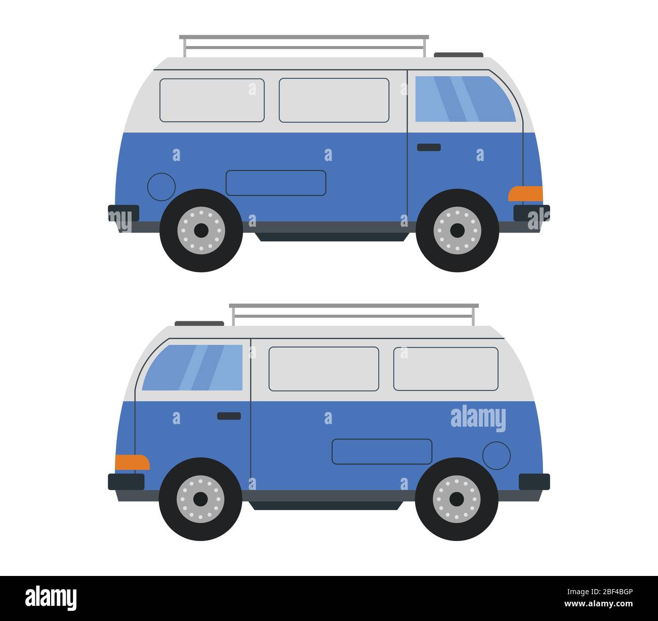 retro van icon illustrated in vector on white background Stock Vector ...