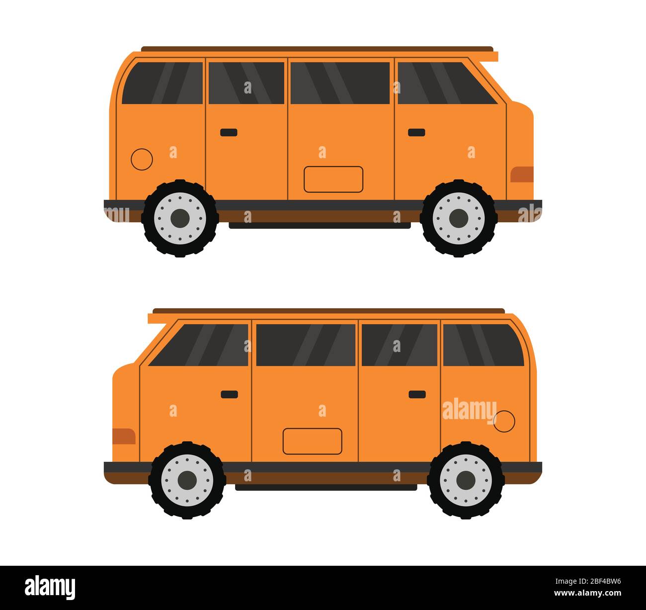 retro van icon illustrated in vector on white background Stock Vector ...
