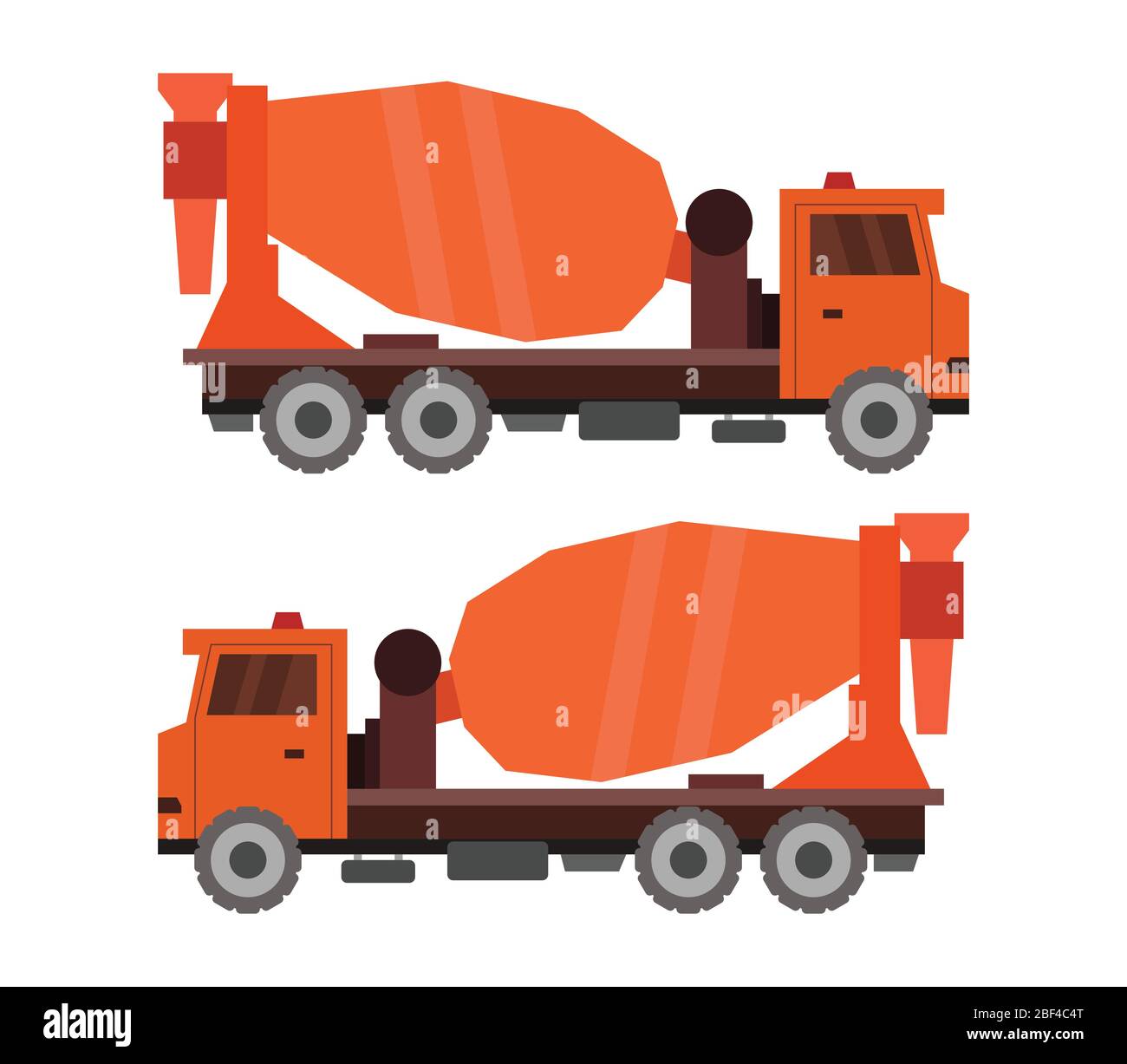 concrete mixer icon illustrated in vector on white background Stock ...
