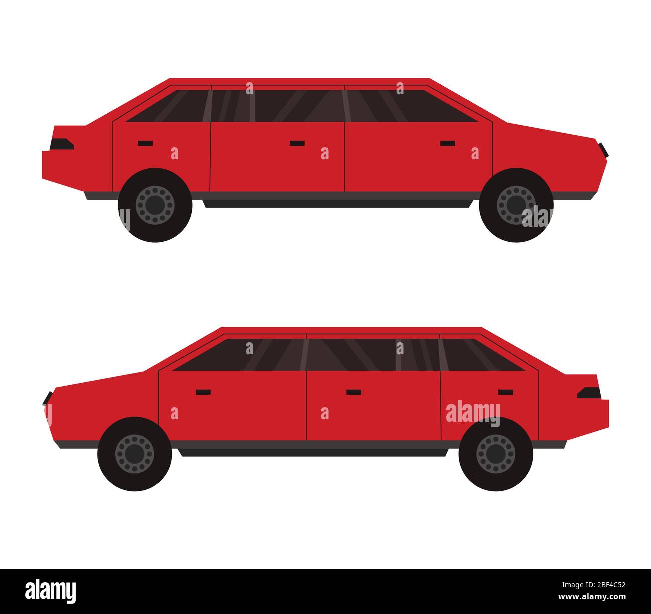 limousine icon illustrated in vector on white background Stock Vector ...