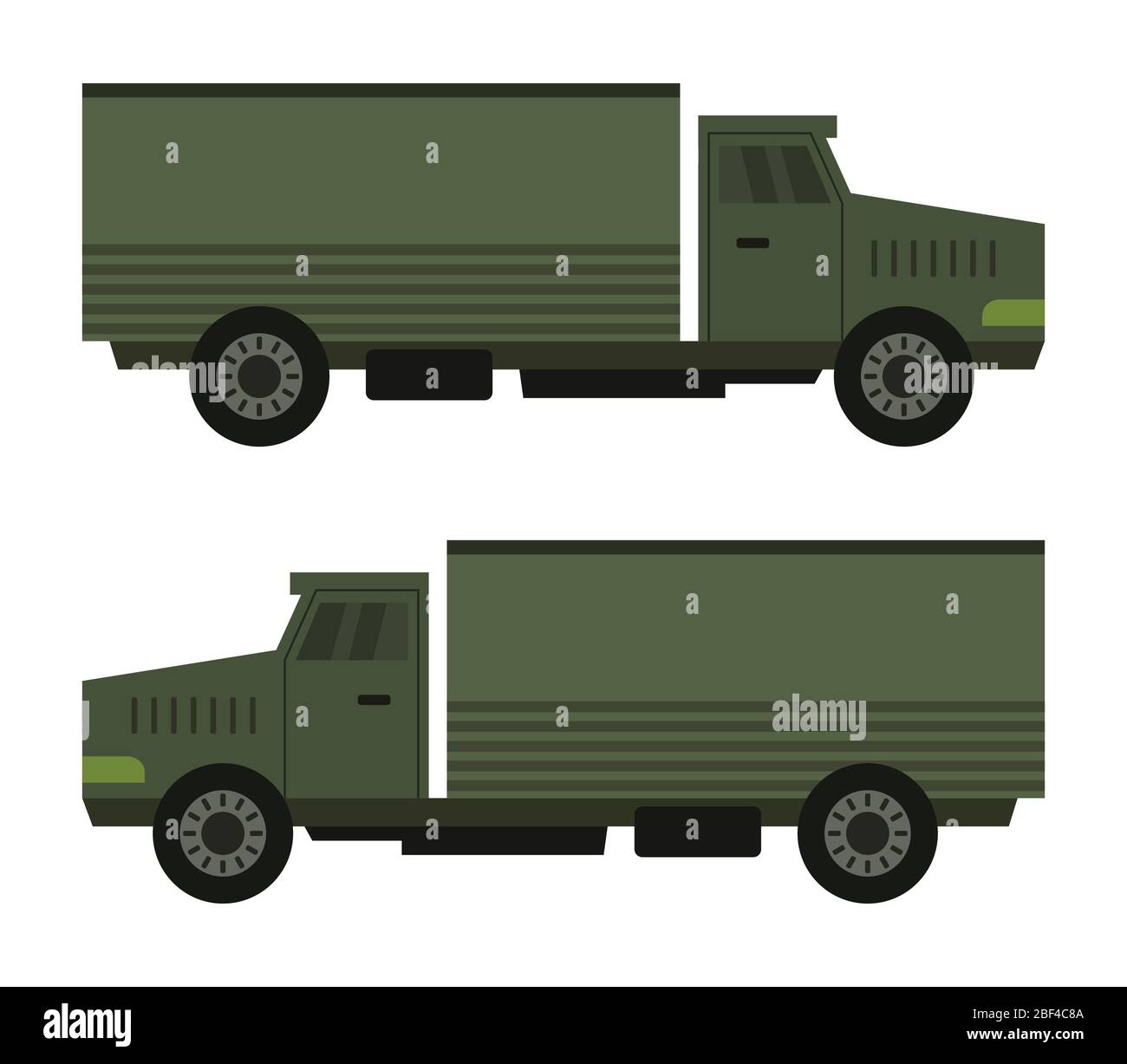 military truck icon illustrated in vector on white background Stock ...