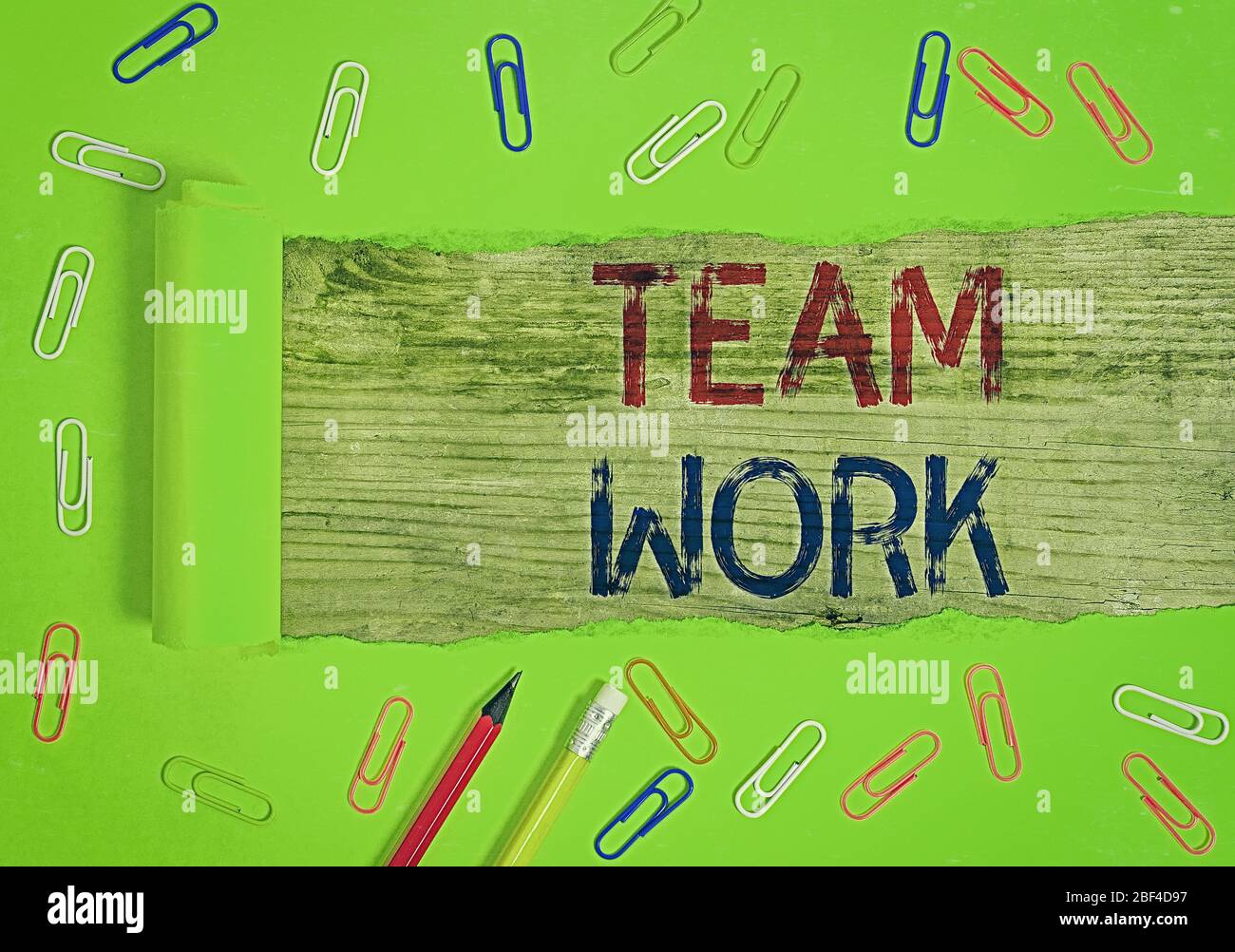 Text sign showing Team Work. Business photo showcasing Combined action ...