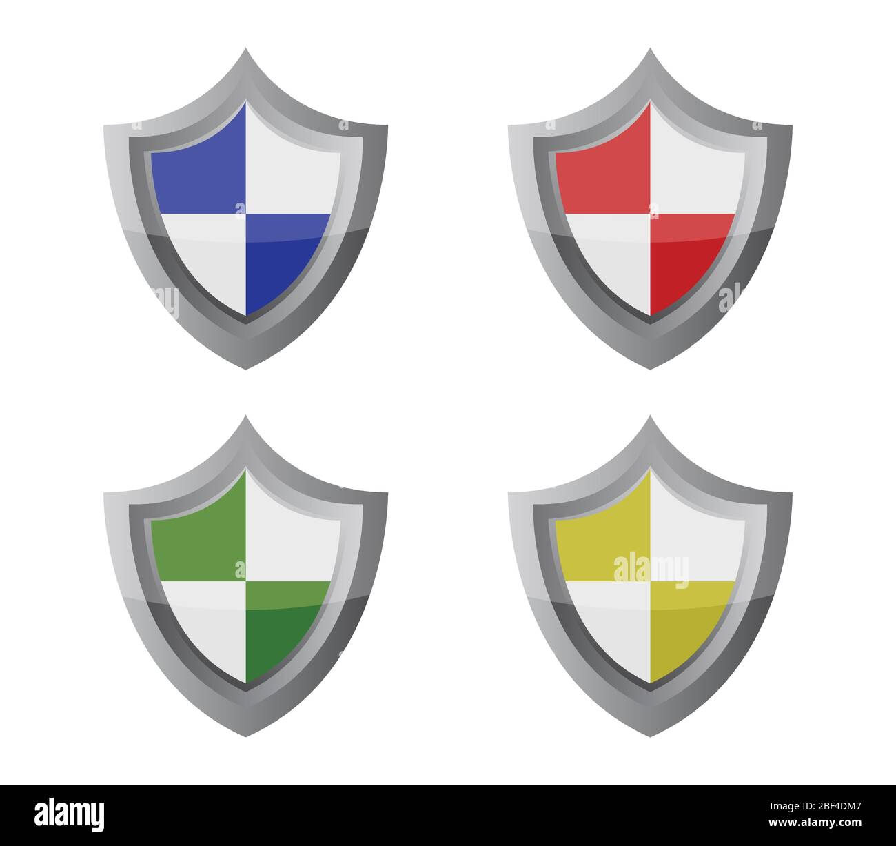 shield icon illustrated in vector on white background Stock Vector ...