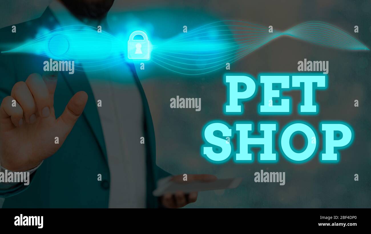 Conceptual hand writing showing Pet Shop. Concept meaning Retail ...