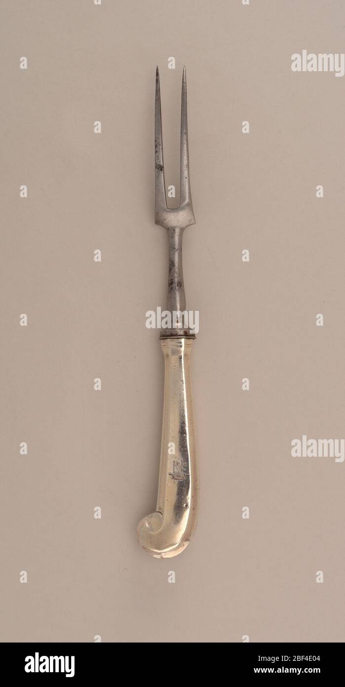 Fork. Fork has pistol shaped handle Stock Photo - Alamy