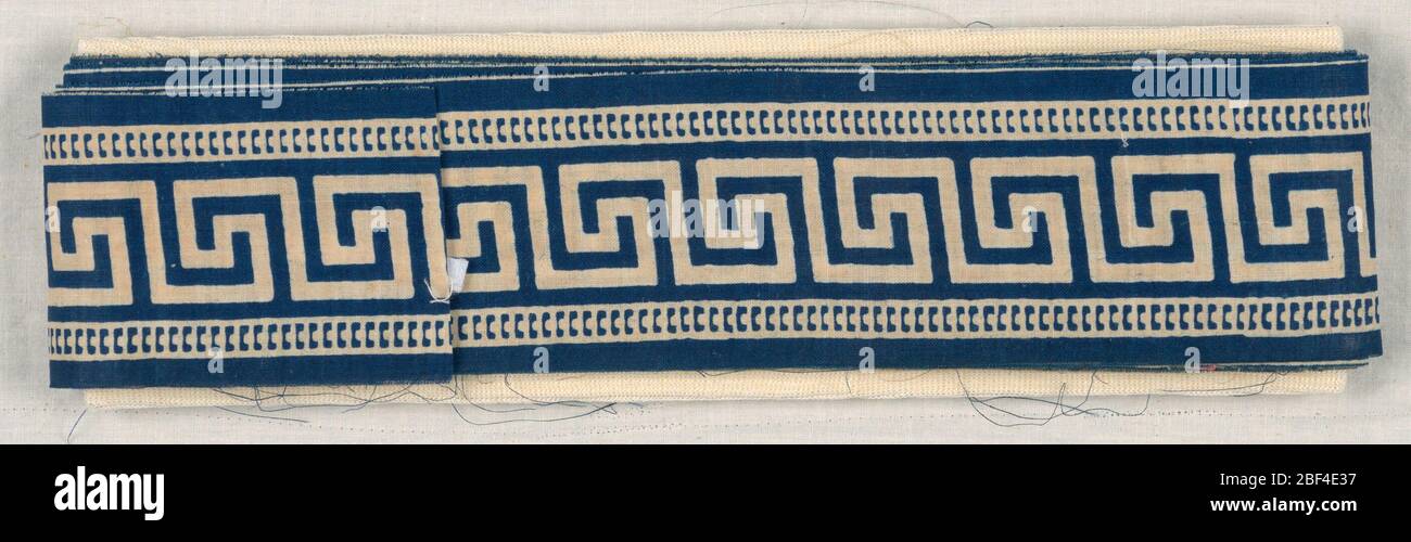 Blue Greek Key Border