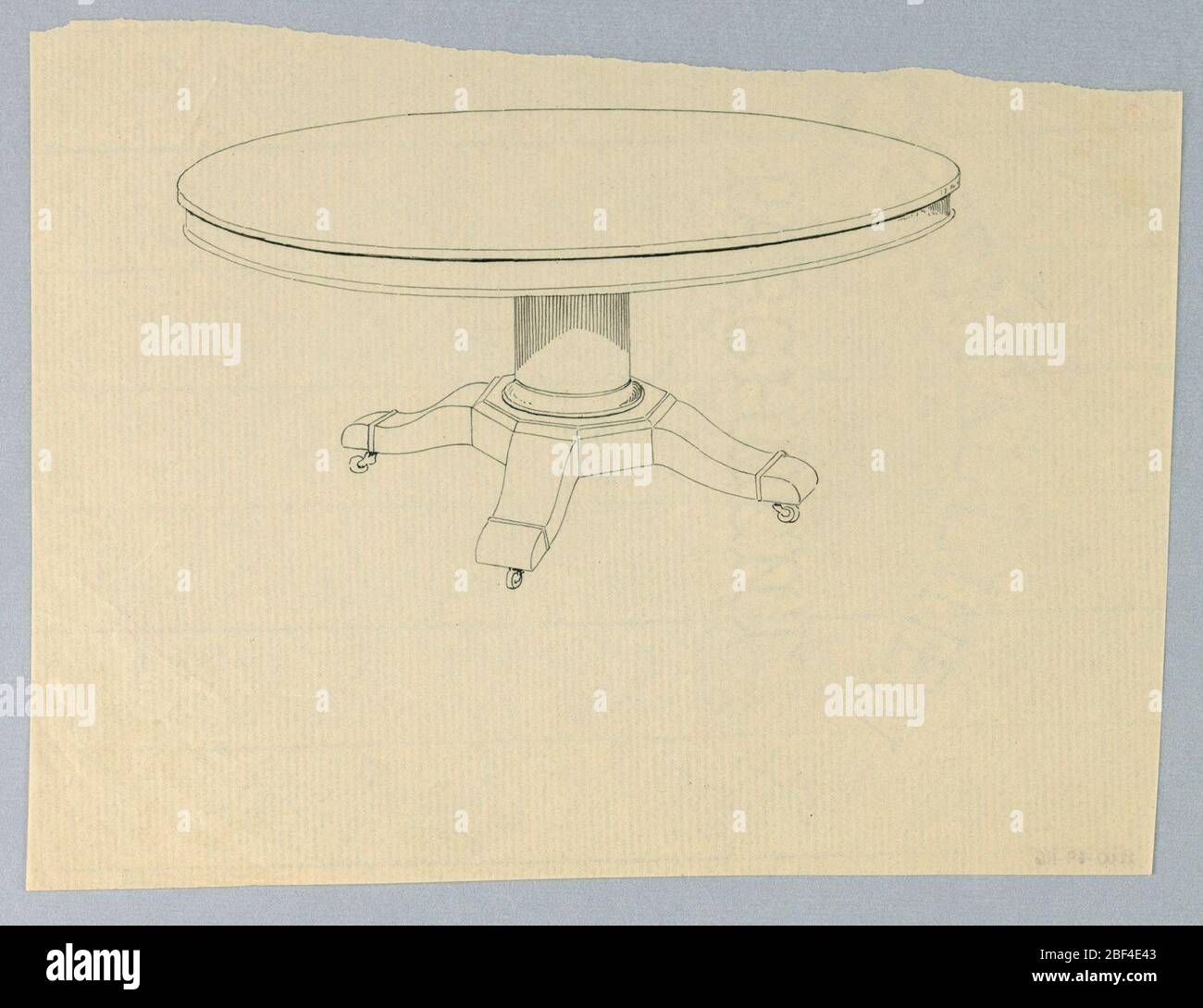 Design for Round Table on Molded Base. Round thin molded table top ...