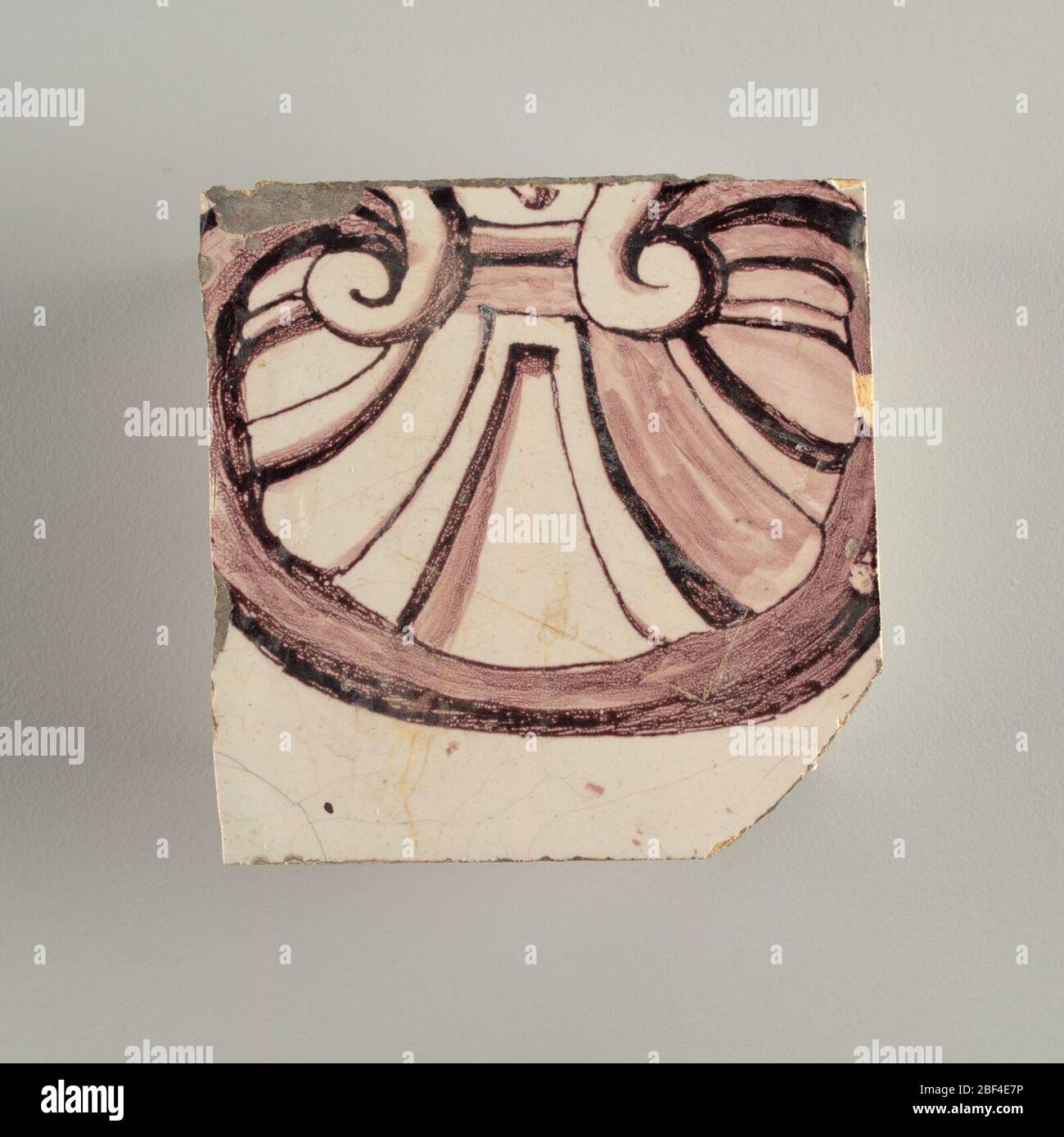 Wall facing. Running design for a frieze or a dado, composed of scrolls ...