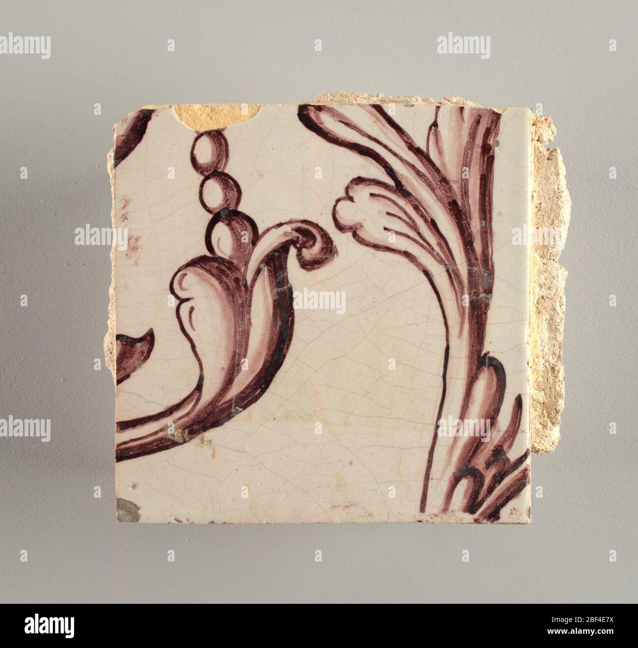 Wall facing. Running design for a frieze or a dado, composed of scrolls ...