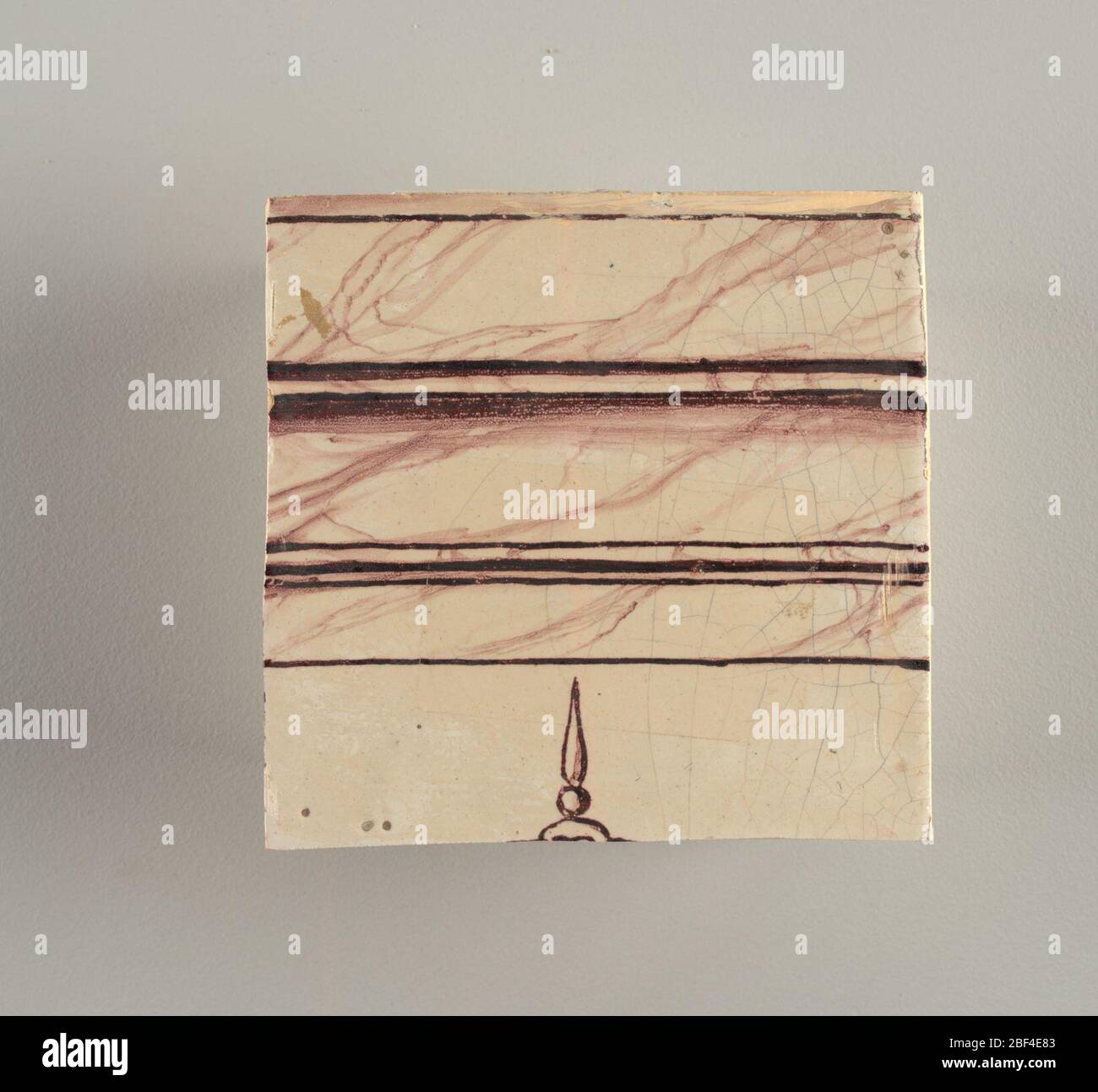 Wall facing. Running design for a frieze or a dado, composed of scrolls ...