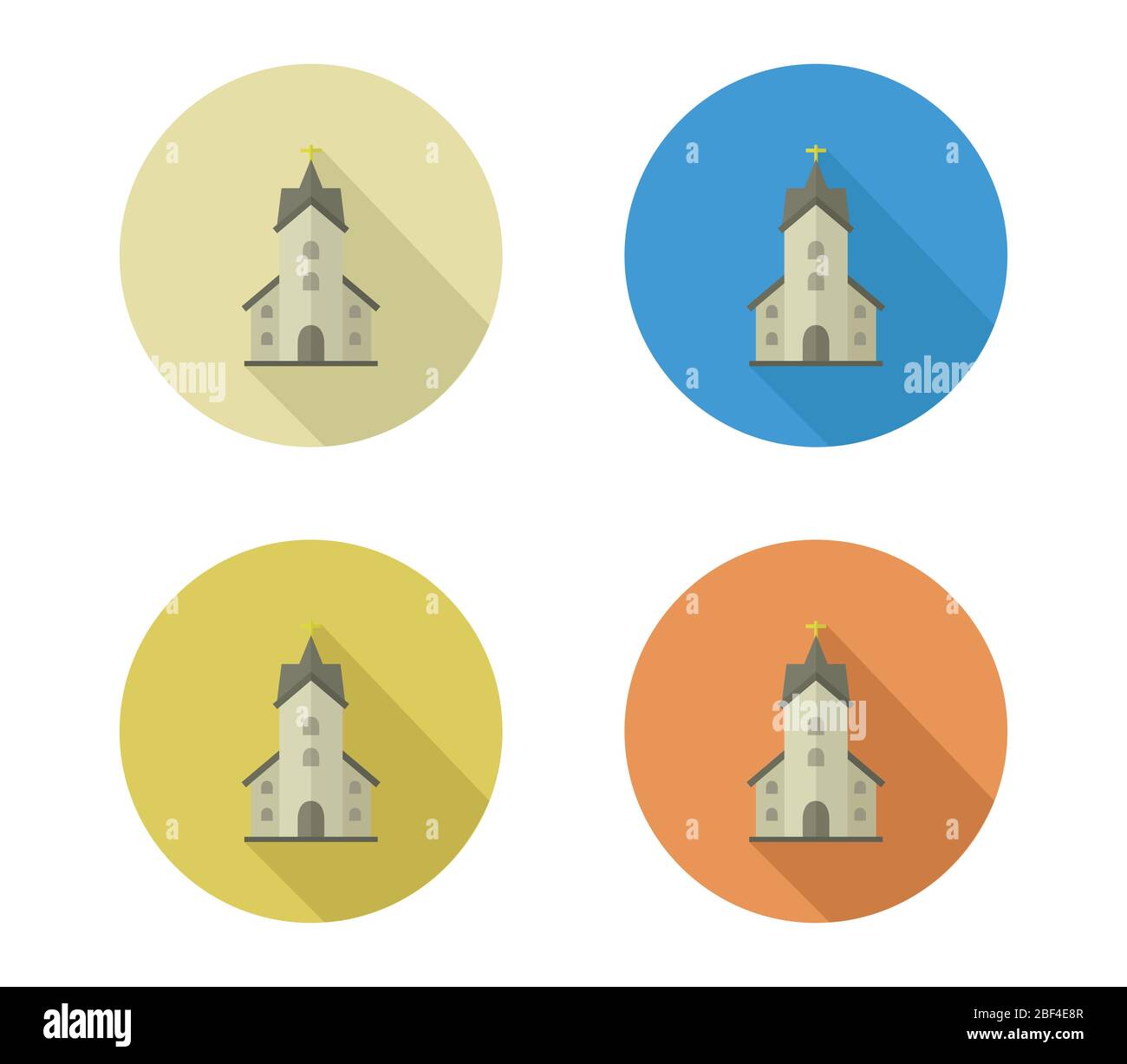 Church icon illustrated in vector on white background Stock Vector ...