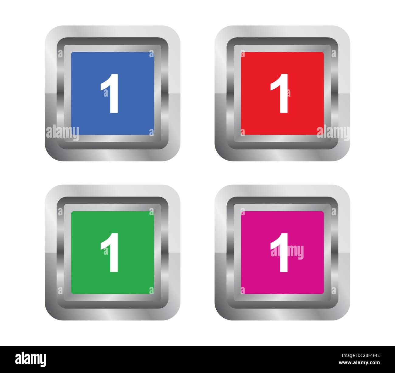 number one icon illustrated in vector on white background Stock Vector ...