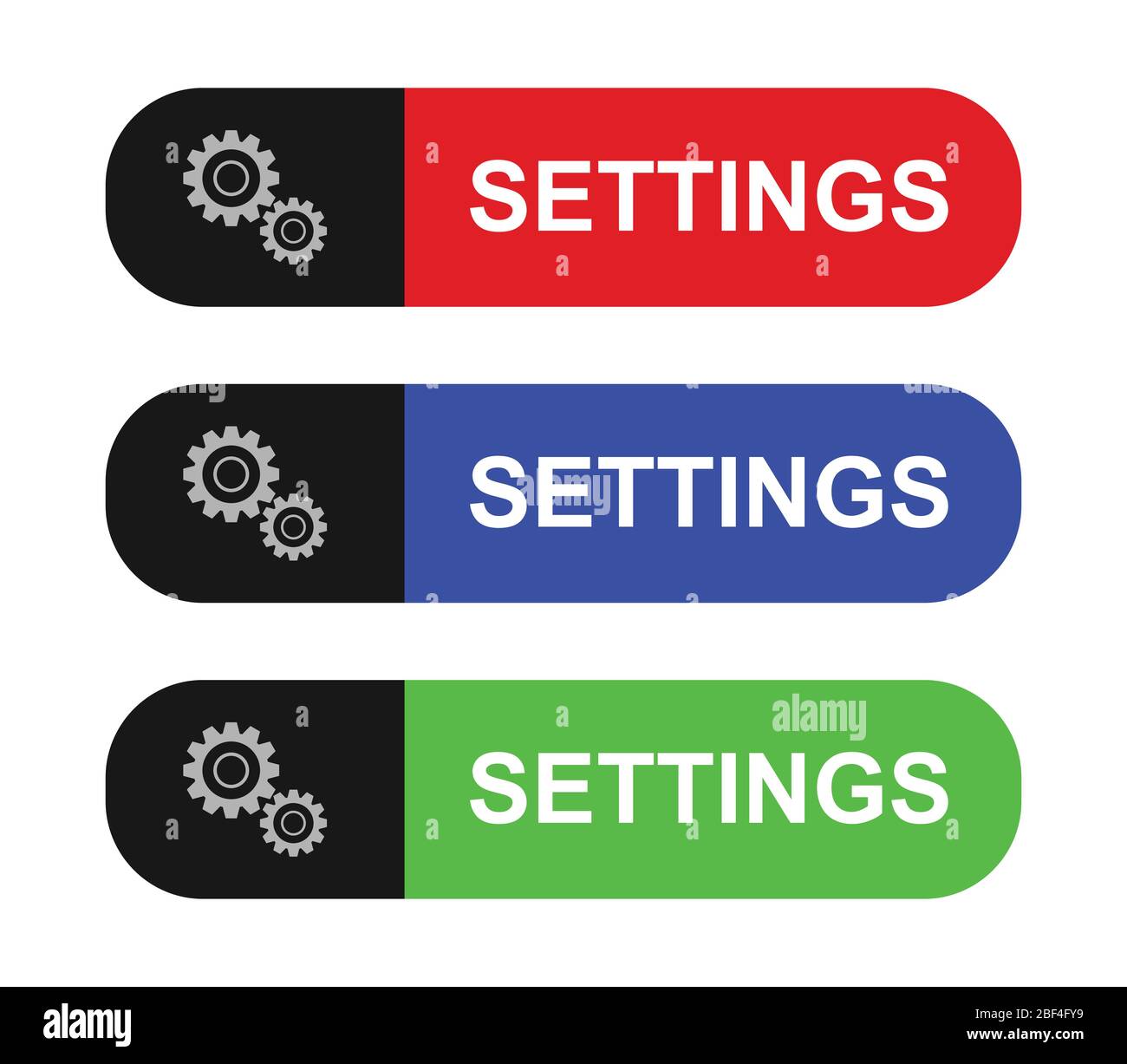 Setting icon black vector hi-res stock photography and images - Alamy
