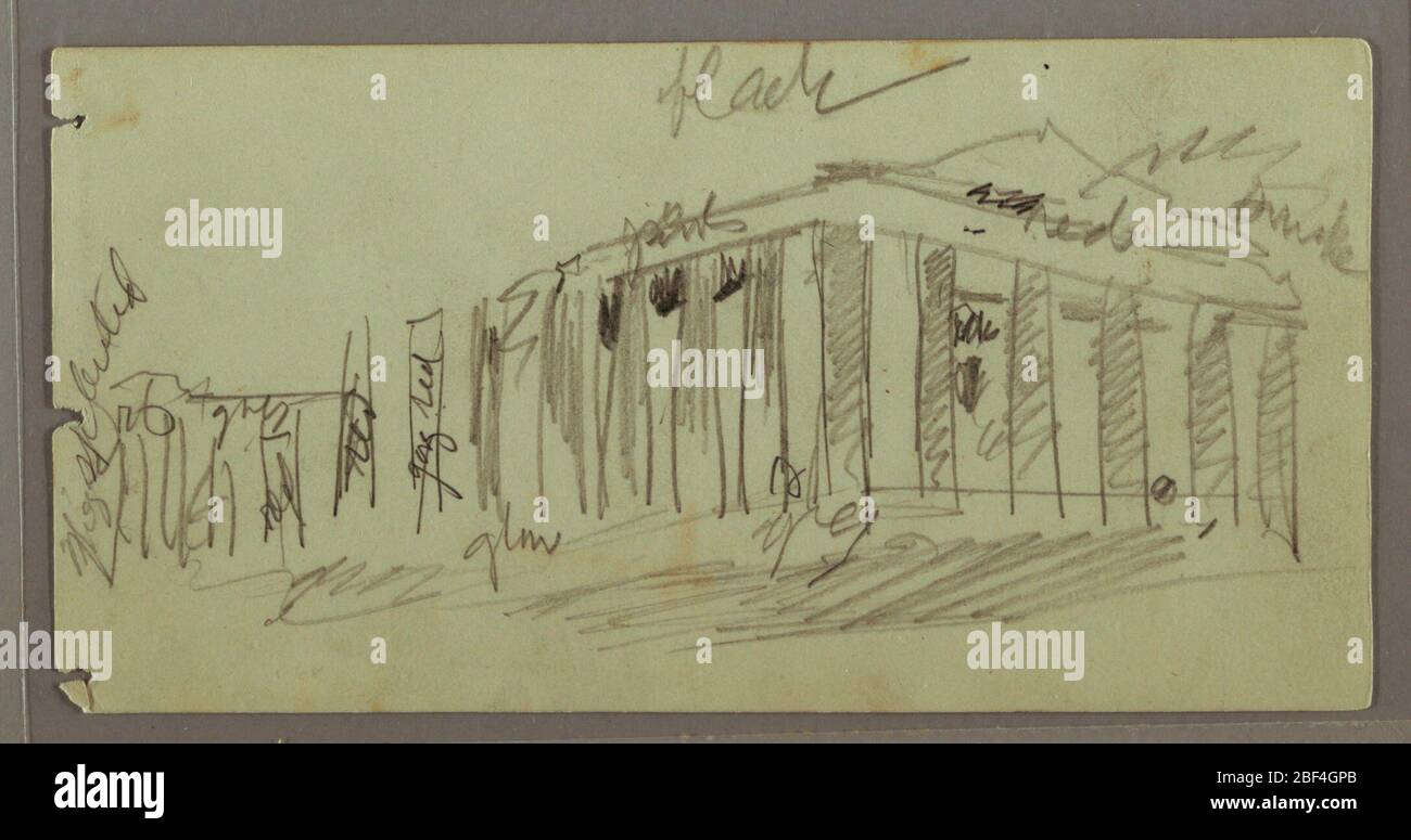 Parthenon Lighted at Night Athens Greece. Horizontal view of the ...