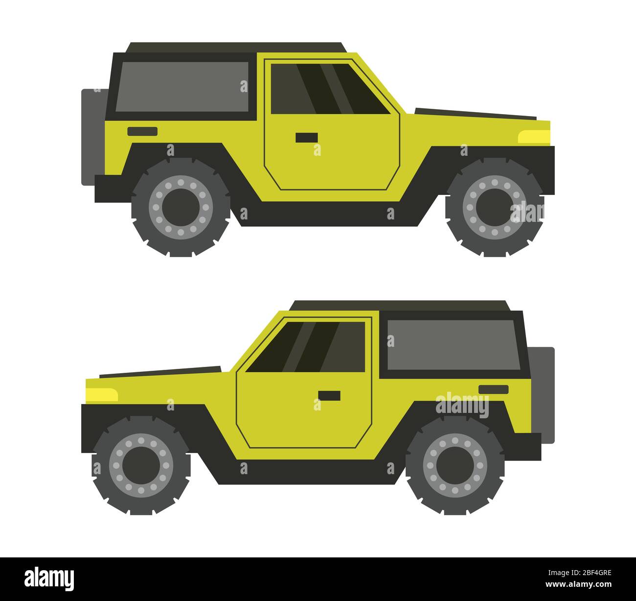 jeep icon illustrated in vector on white background Stock Vector Image ...