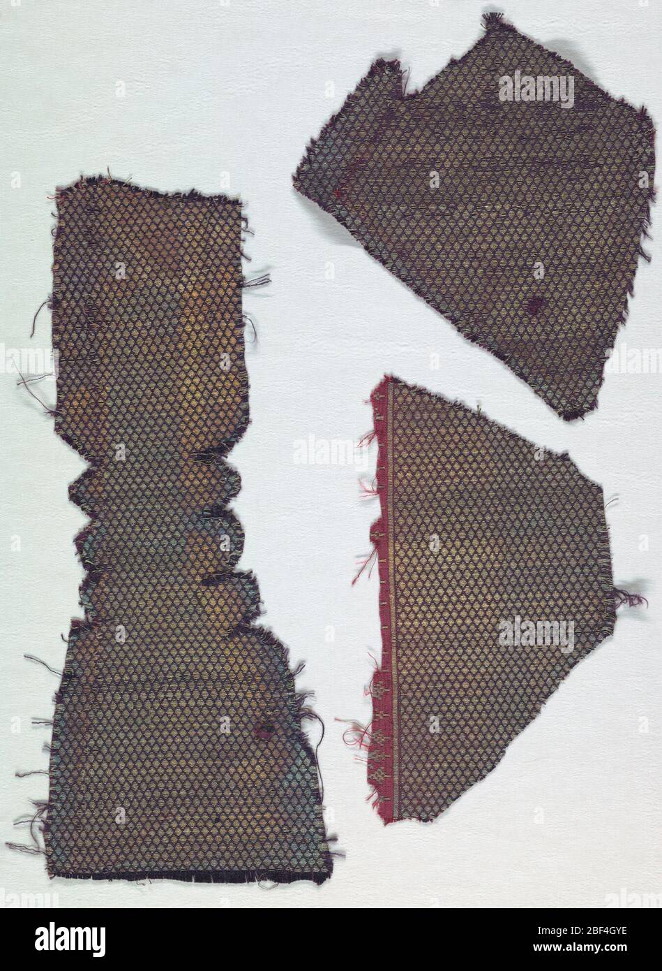 Fragments. Dark purple fragments with an allover pattern of tiny ...