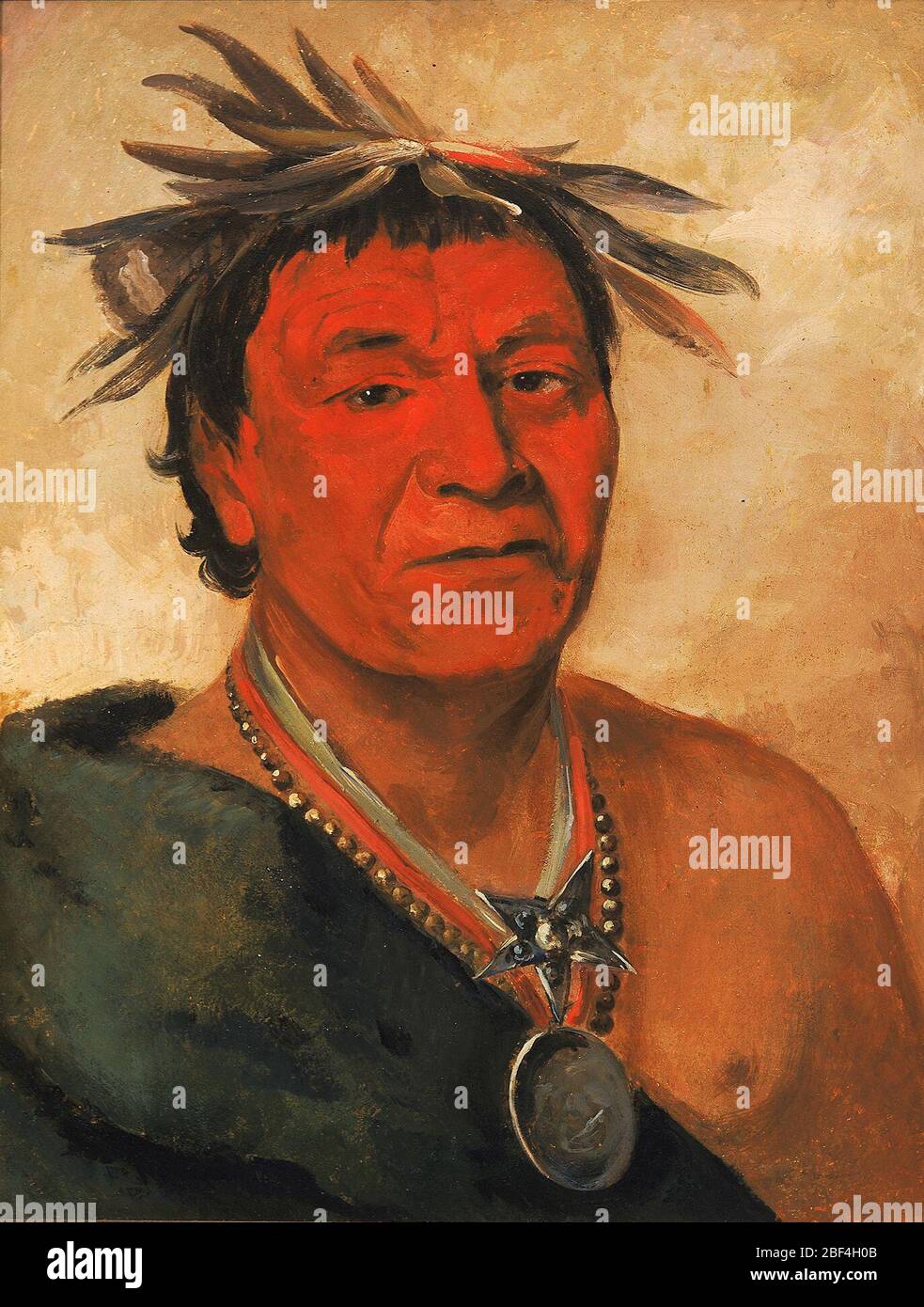 Ohophsha Small Whoop a Distinguished Warrior. George Catlin described ...