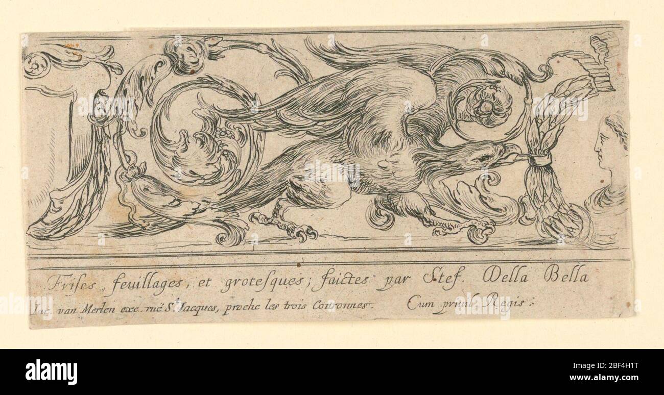 Frontispiece from Frises Feuillages et Grotesques Friezes Foliage and ...