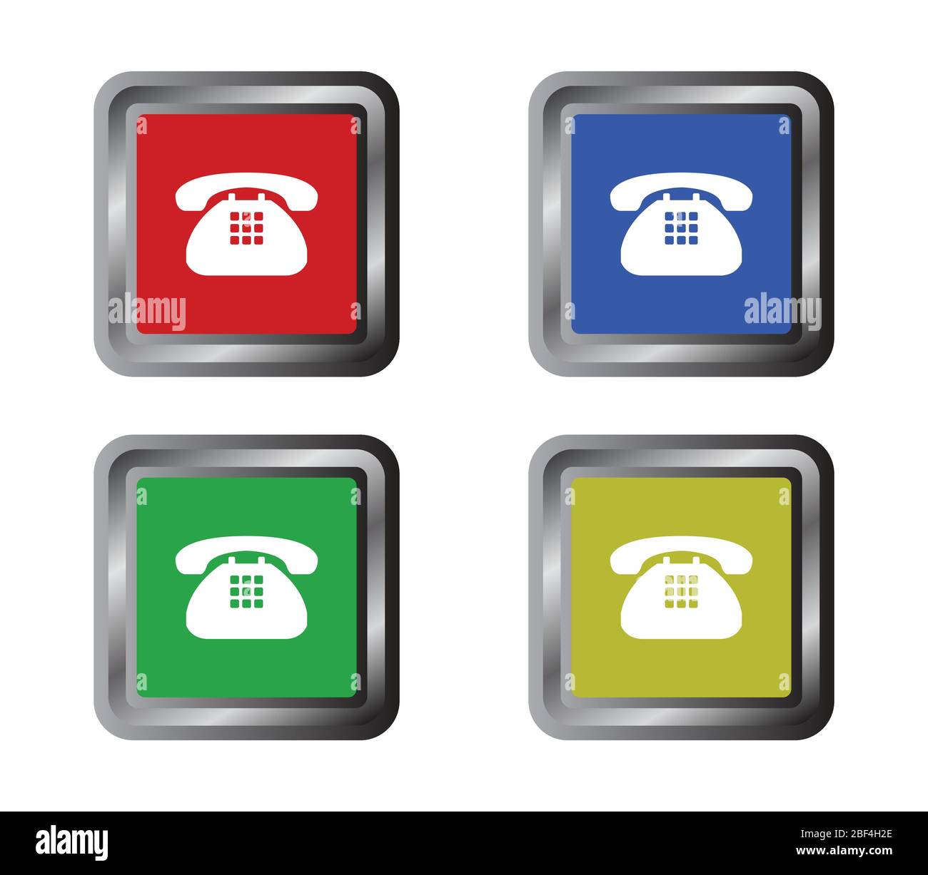 phone icon illustrated in vector on white background Stock Vector Image ...