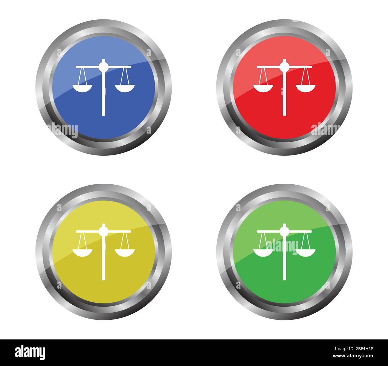 scales button icon illustrated in vector on white background Stock ...