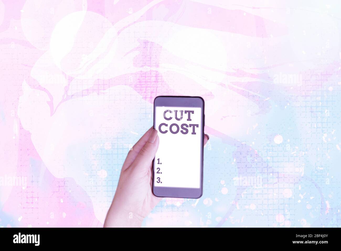 Text sign showing Cut Cost. Business photo showcasing Measures ...