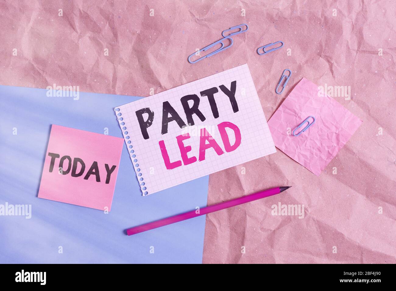 Conceptual hand writing showing Party Lead. Concept meaning acts as the ...