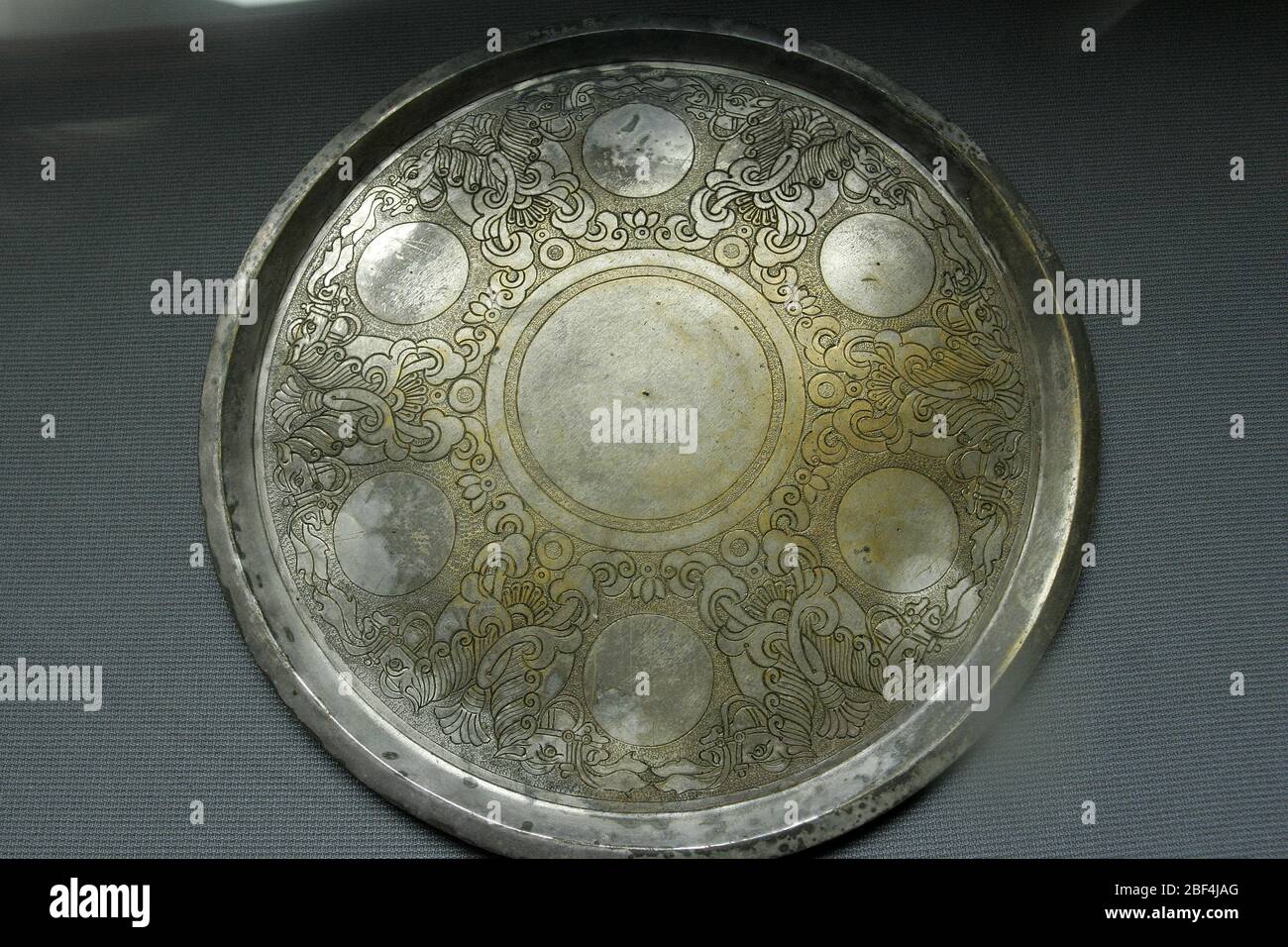 A bronze sacrifice plate of the Qing Dynasty a collection of the ...