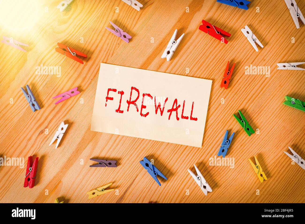 Handwriting text Firewall. Conceptual photo protect network or system ...