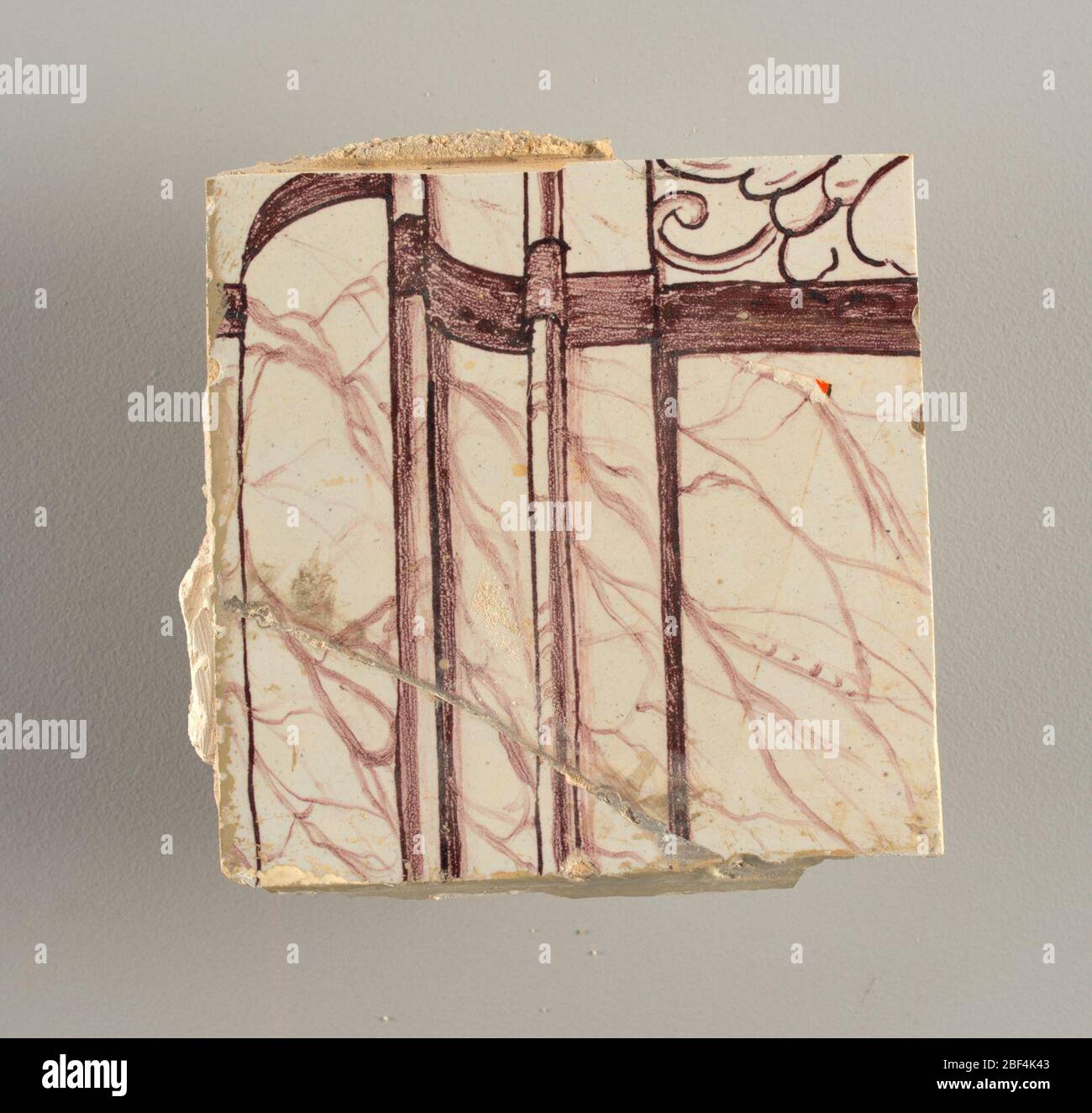 Wall facing. Running design for a frieze or a dado, composed of scrolls ...