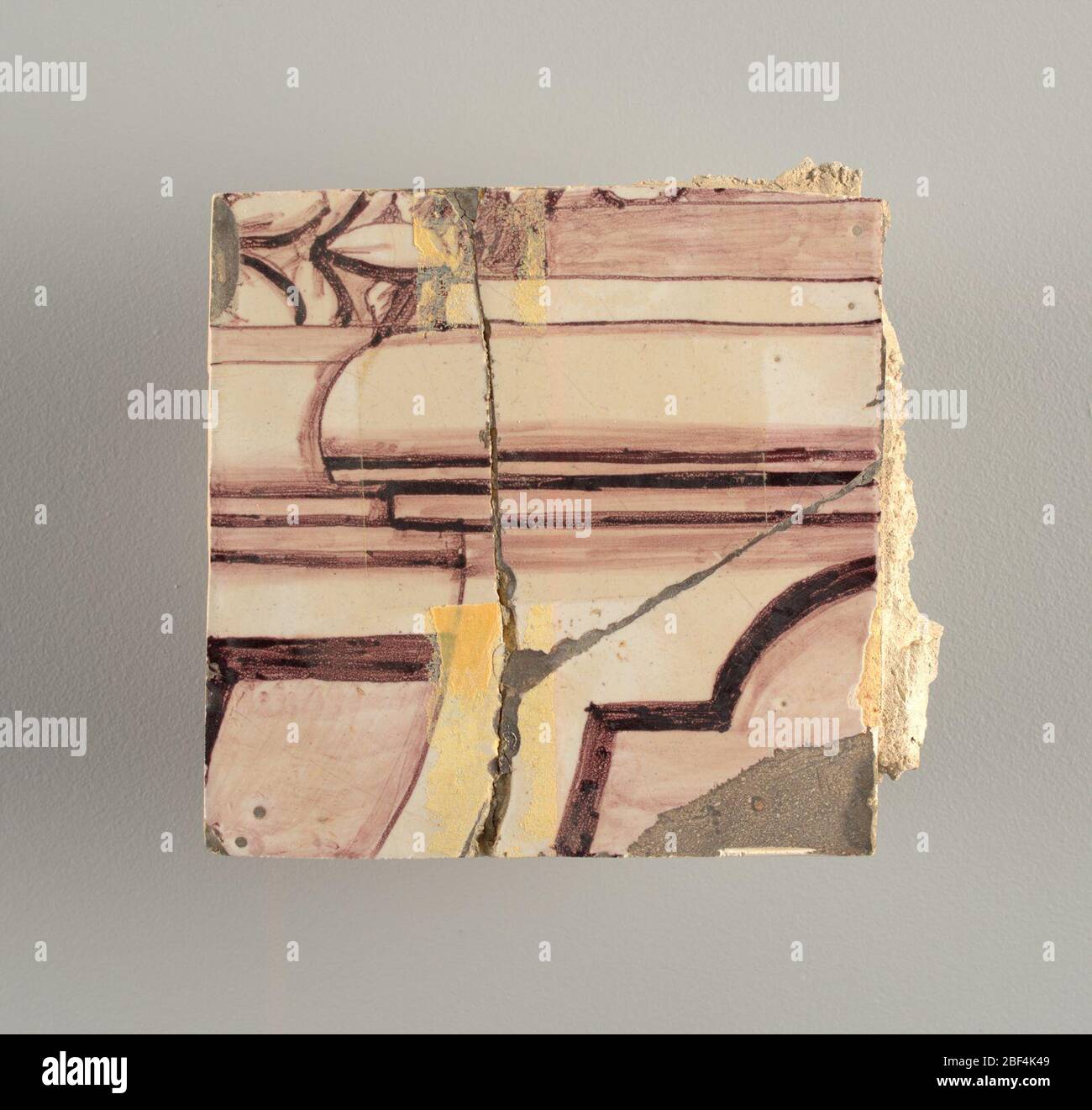 Wall facing. Running design for a frieze or a dado, composed of scrolls ...