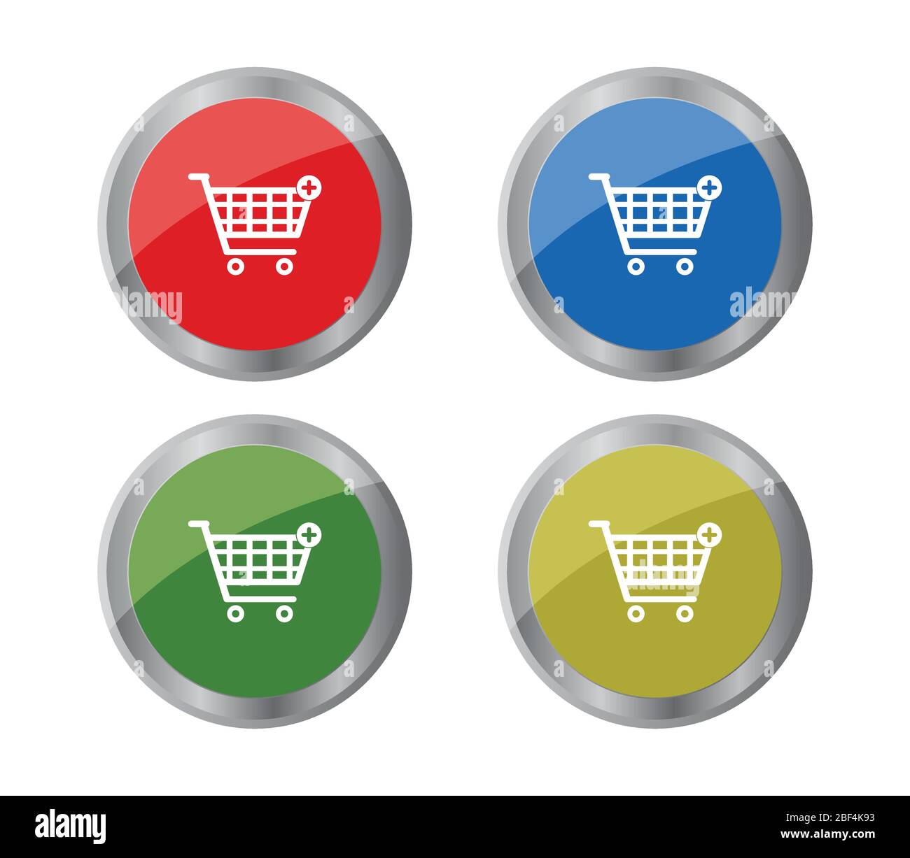 shop button icon illustrated in vector on white background Stock Vector ...