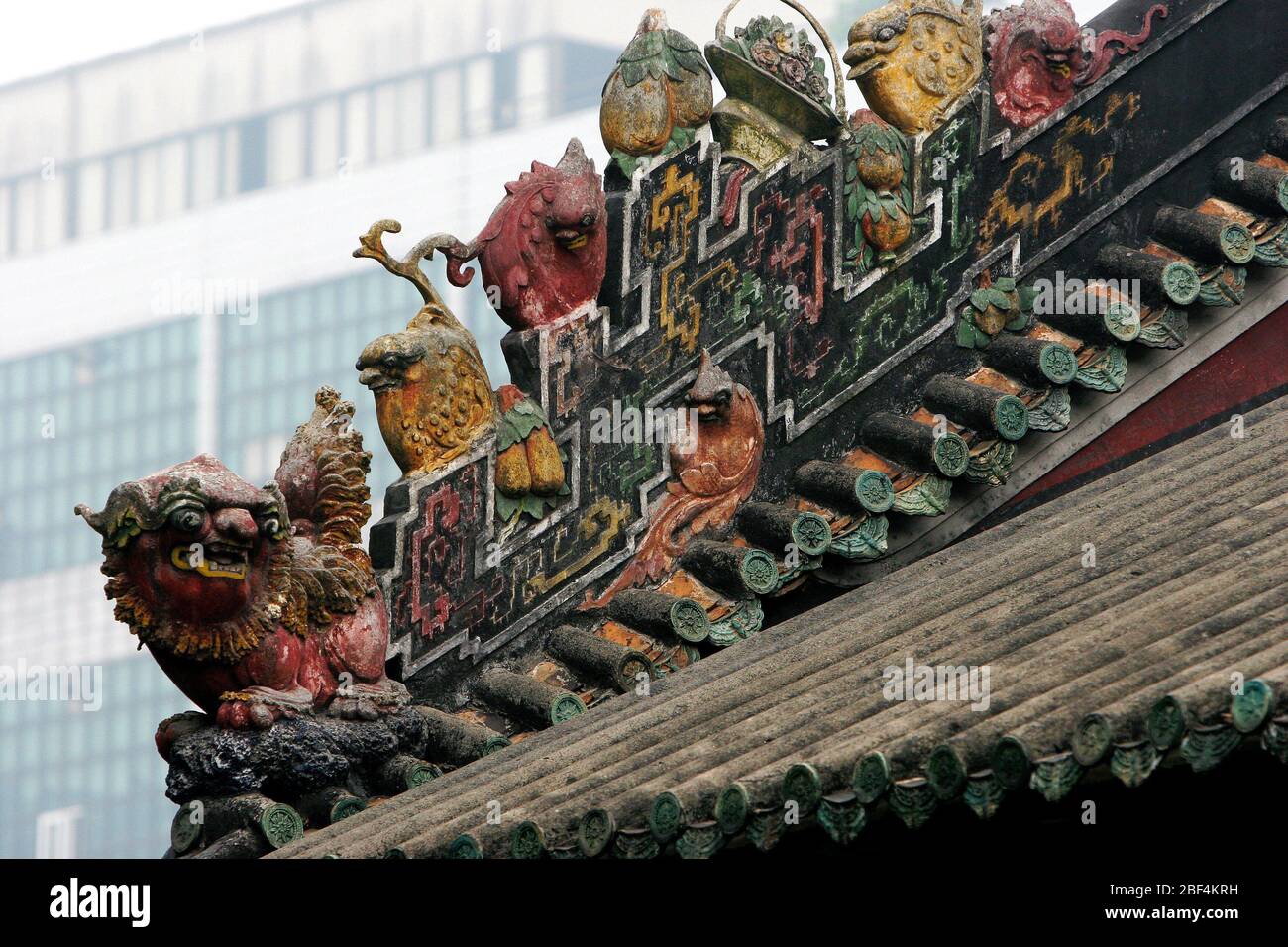 Shiwan Pottery Plastic Ridge Decoration Chen Family Ancestral Hall ...