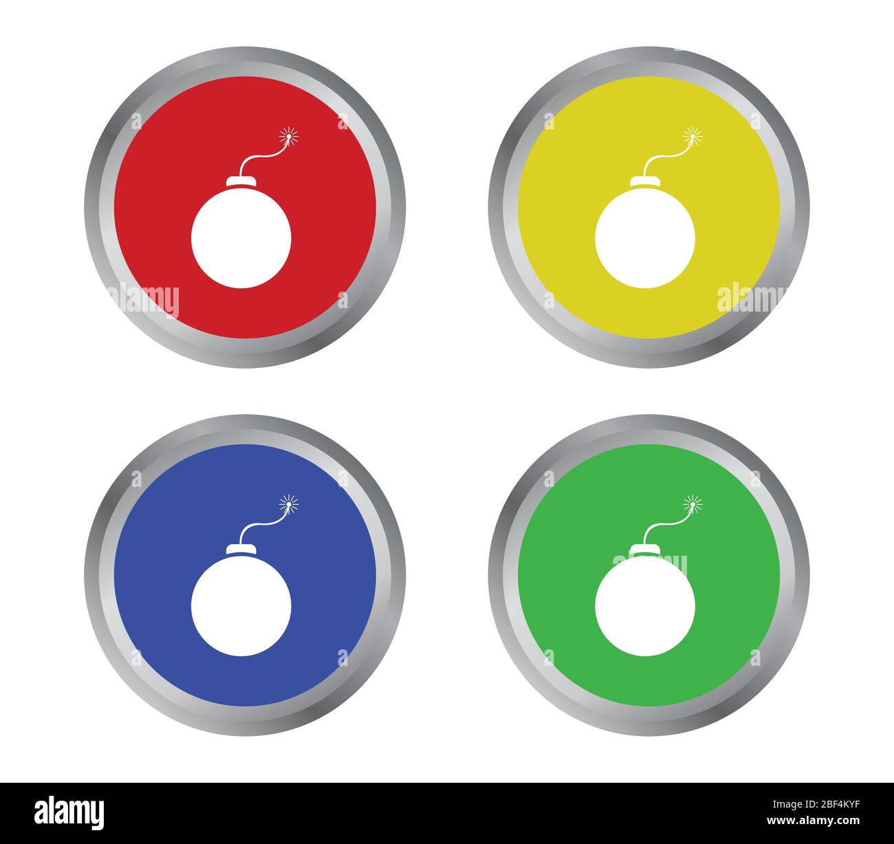 bomb icon illustrated in vector on white background Stock Vector Image ...