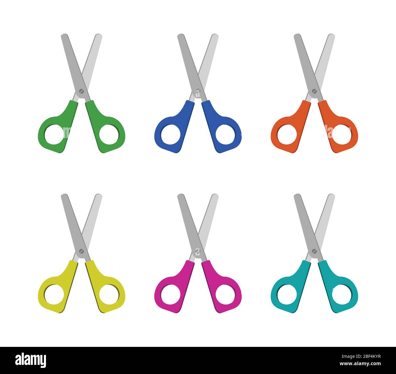 scissor icon illustrated in vector on white background Stock Vector ...