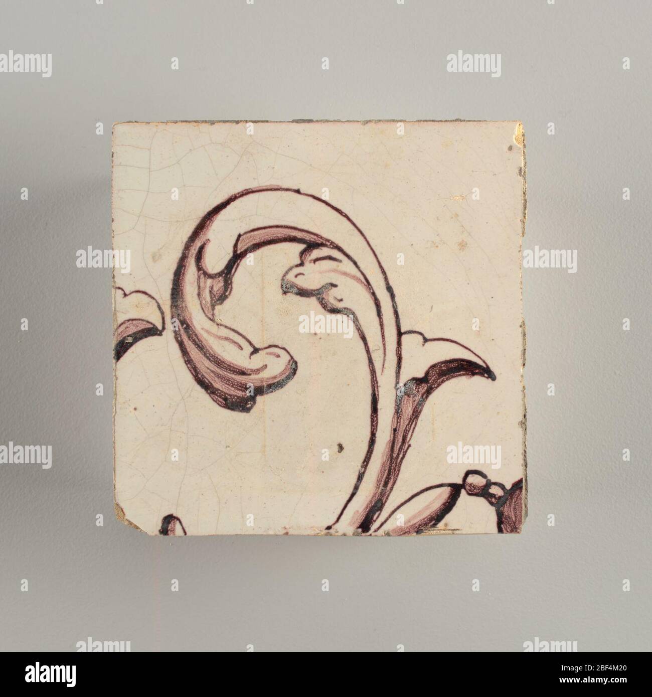 Wall facing. Running design for a frieze or a dado, composed of scrolls ...