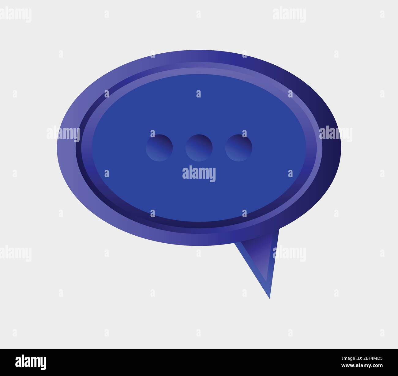 dialog cloud icon illustrated in vector on white background Stock ...