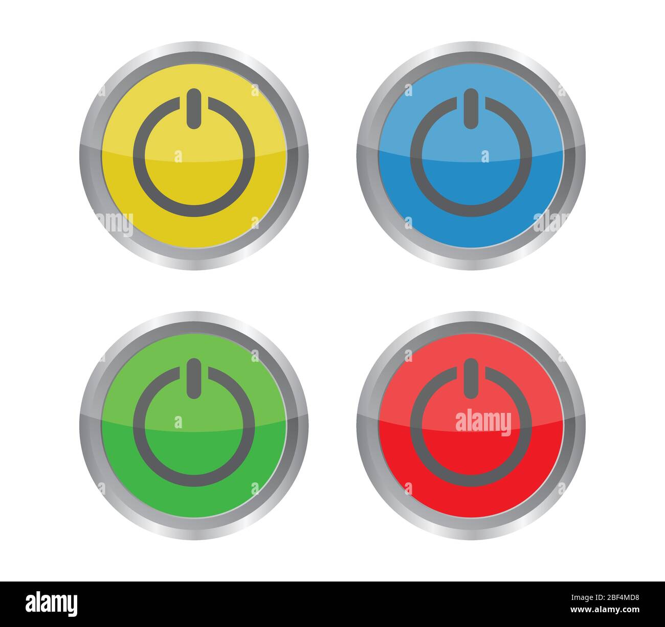 button icon illustrated in vector on white background Stock Vector ...