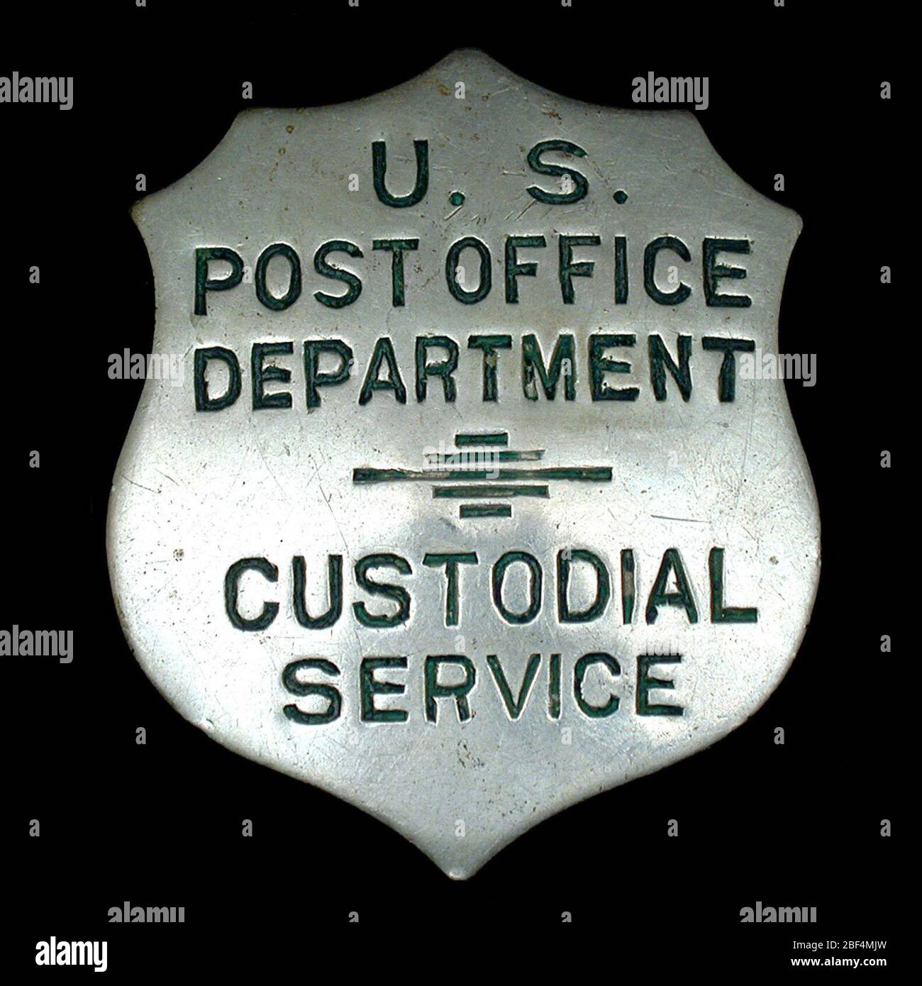 Custodial employee chest badge number 13. U.S. Post Office Department ...