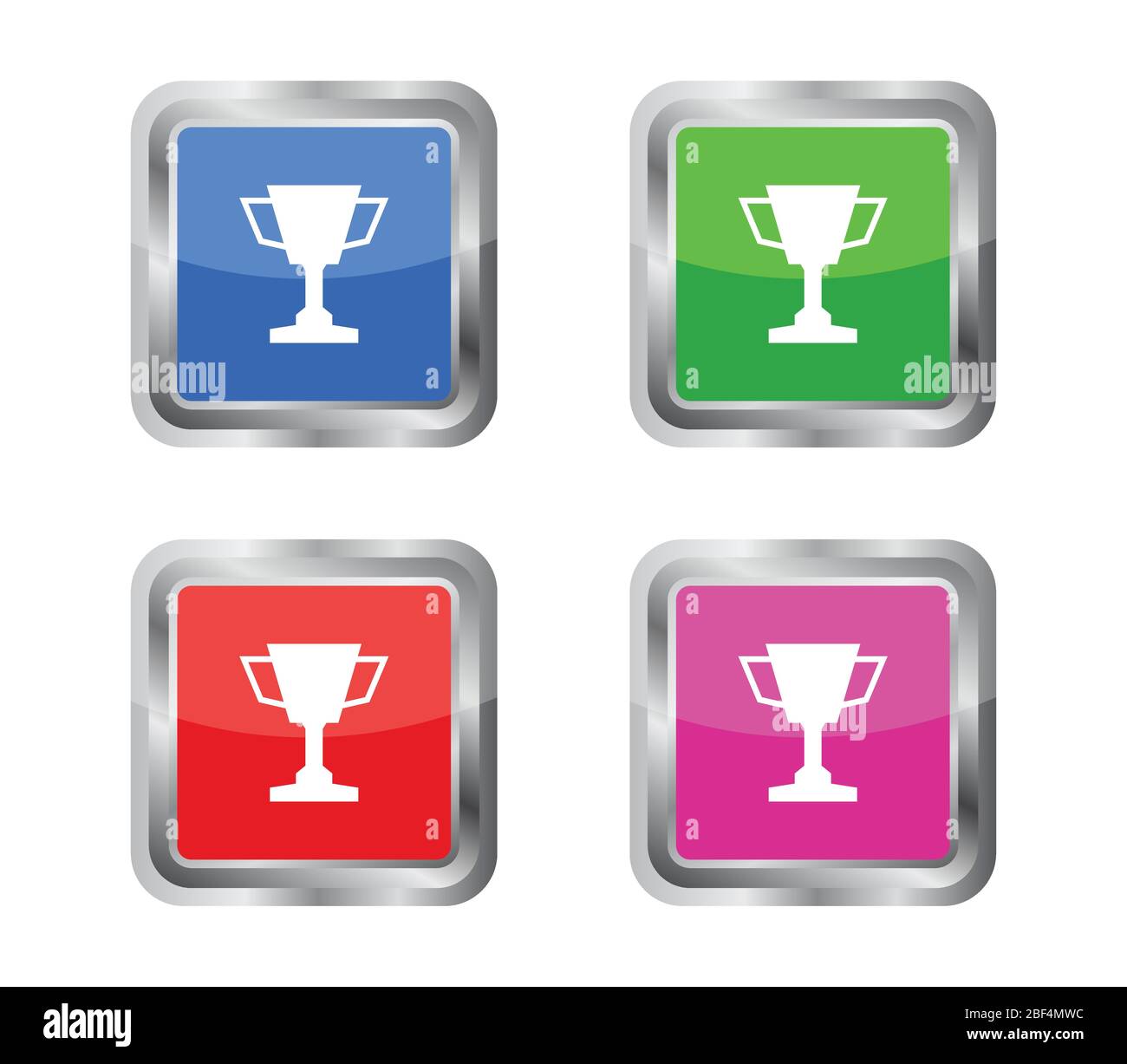 trophy icon illustrated in vector on white background Stock Vector ...