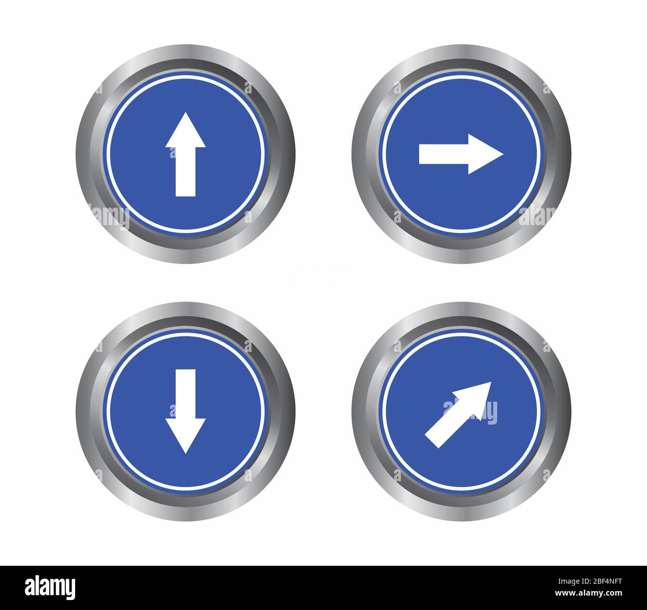 direction signs icon illustrated in vector on white background Stock ...