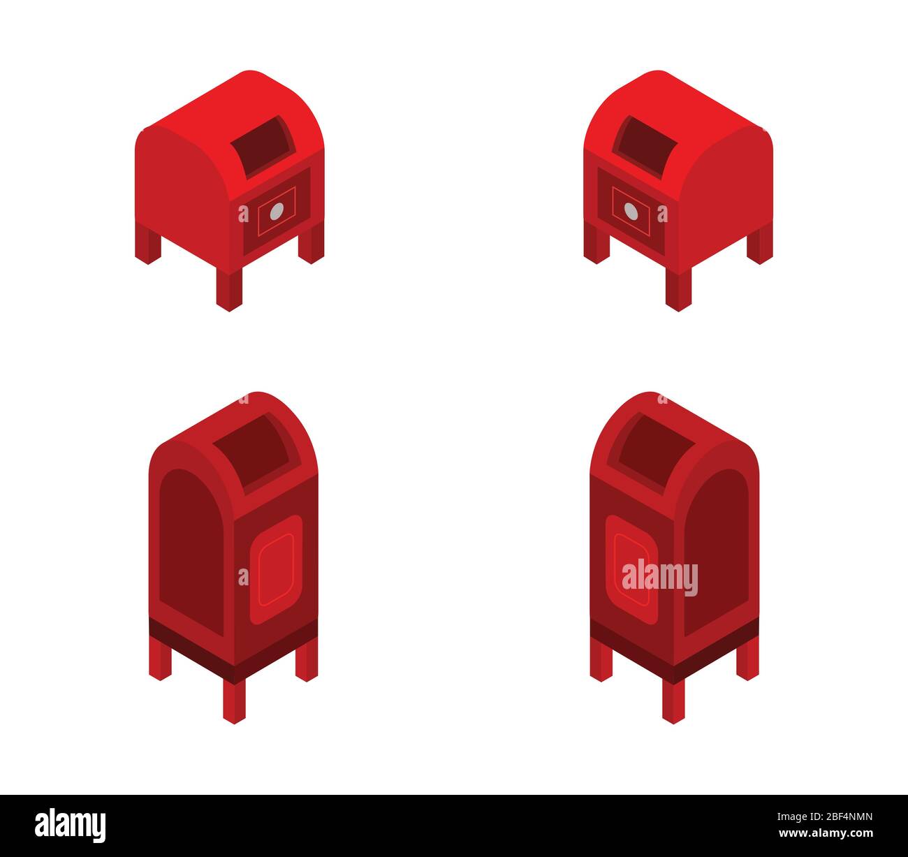 mailbox icon illustrated in vector on a white background Stock Vector ...
