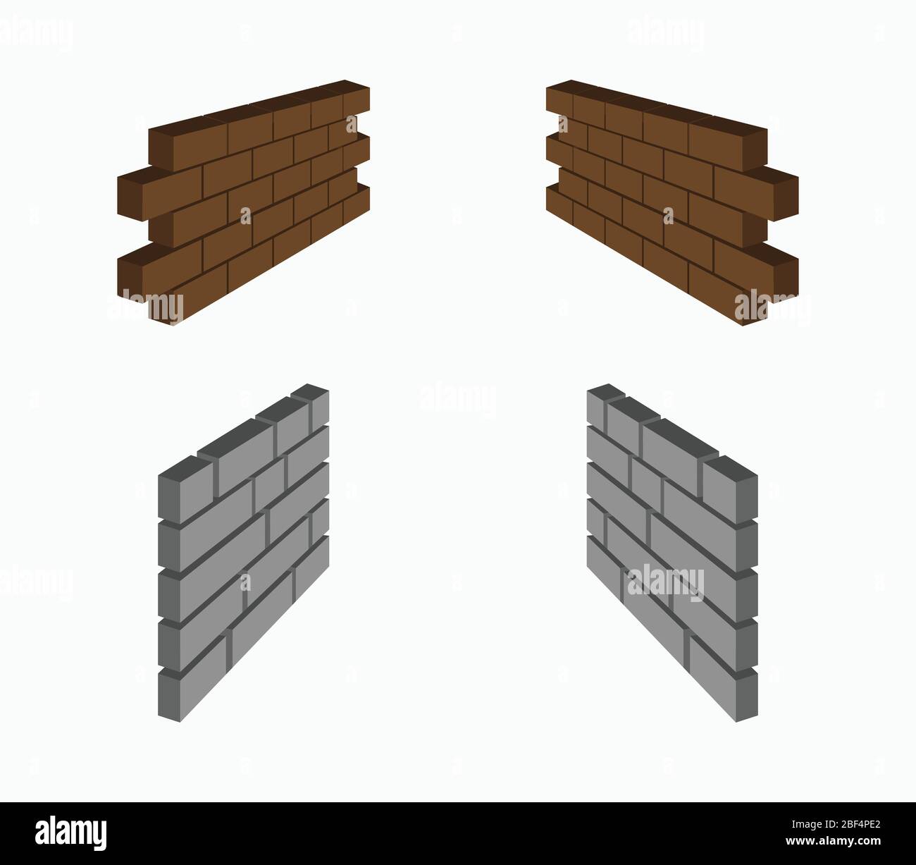 wall icon illustrated in vector on white background Stock Vector Image ...