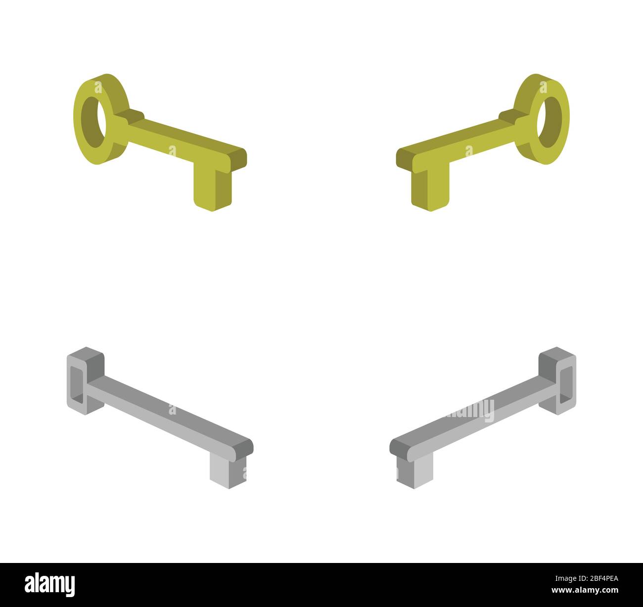 key icon illustrated in vector on white background Stock Vector Image ...
