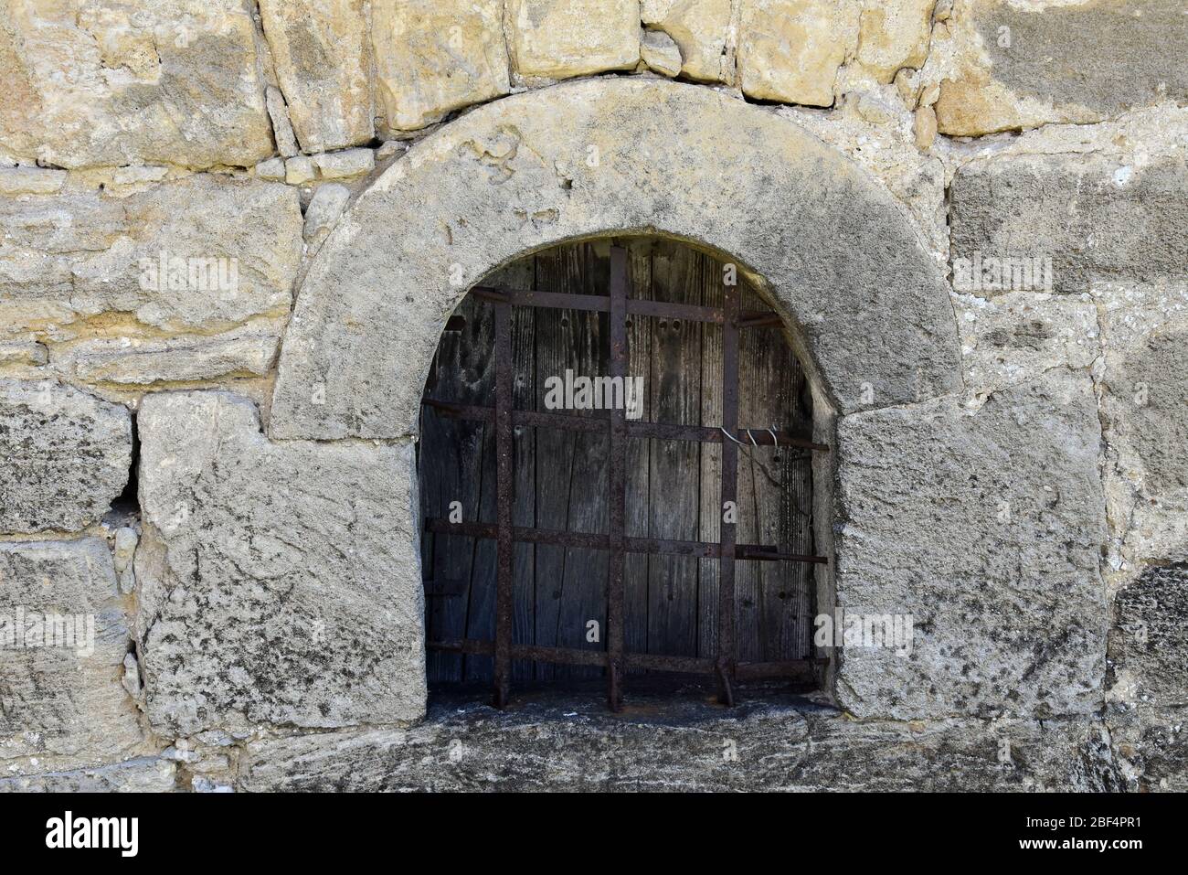 Ancient windows made of metal and wood Stock Photo - Alamy