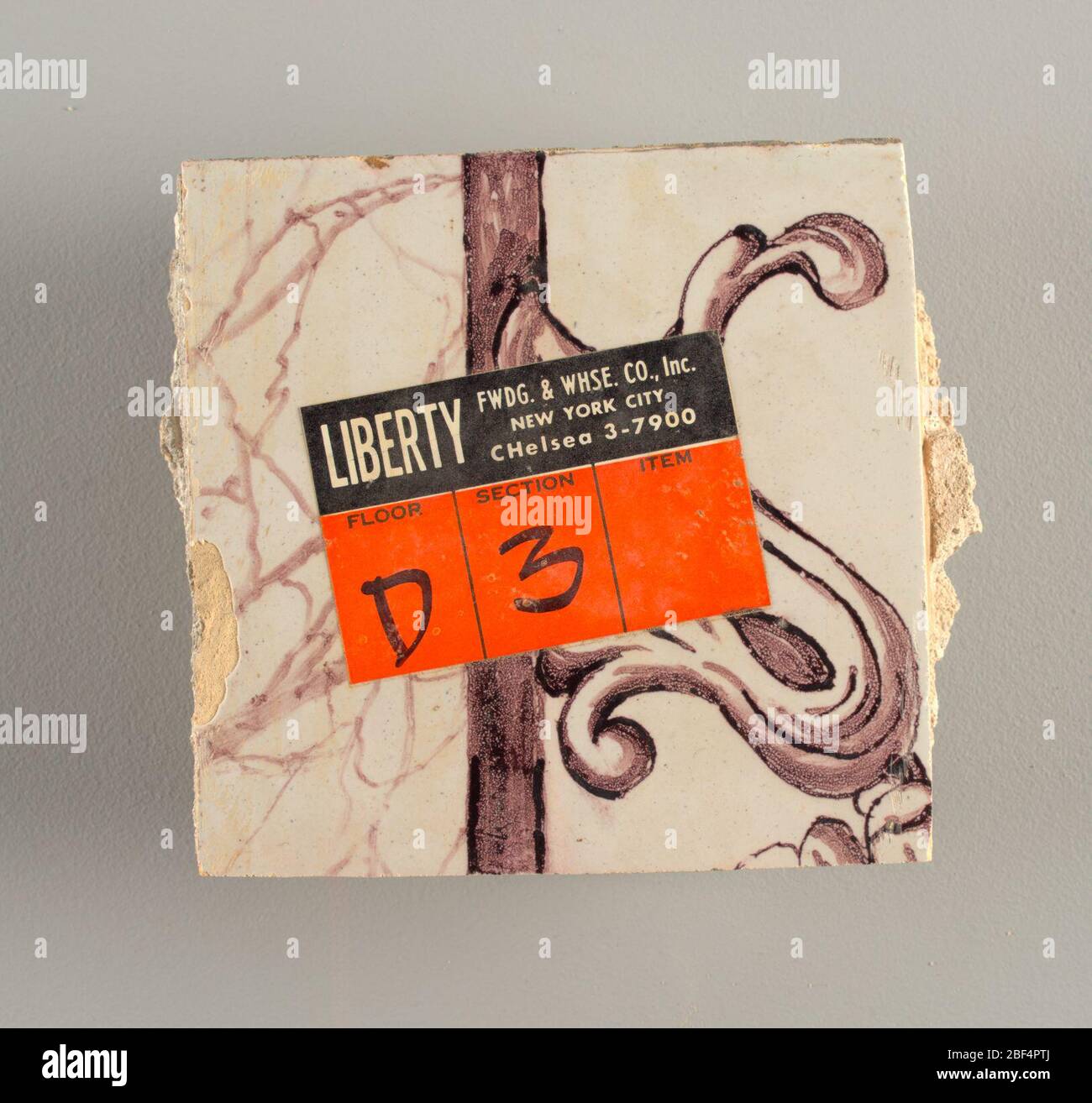 Wall facing. Running design for a frieze or a dado, composed of scrolls ...