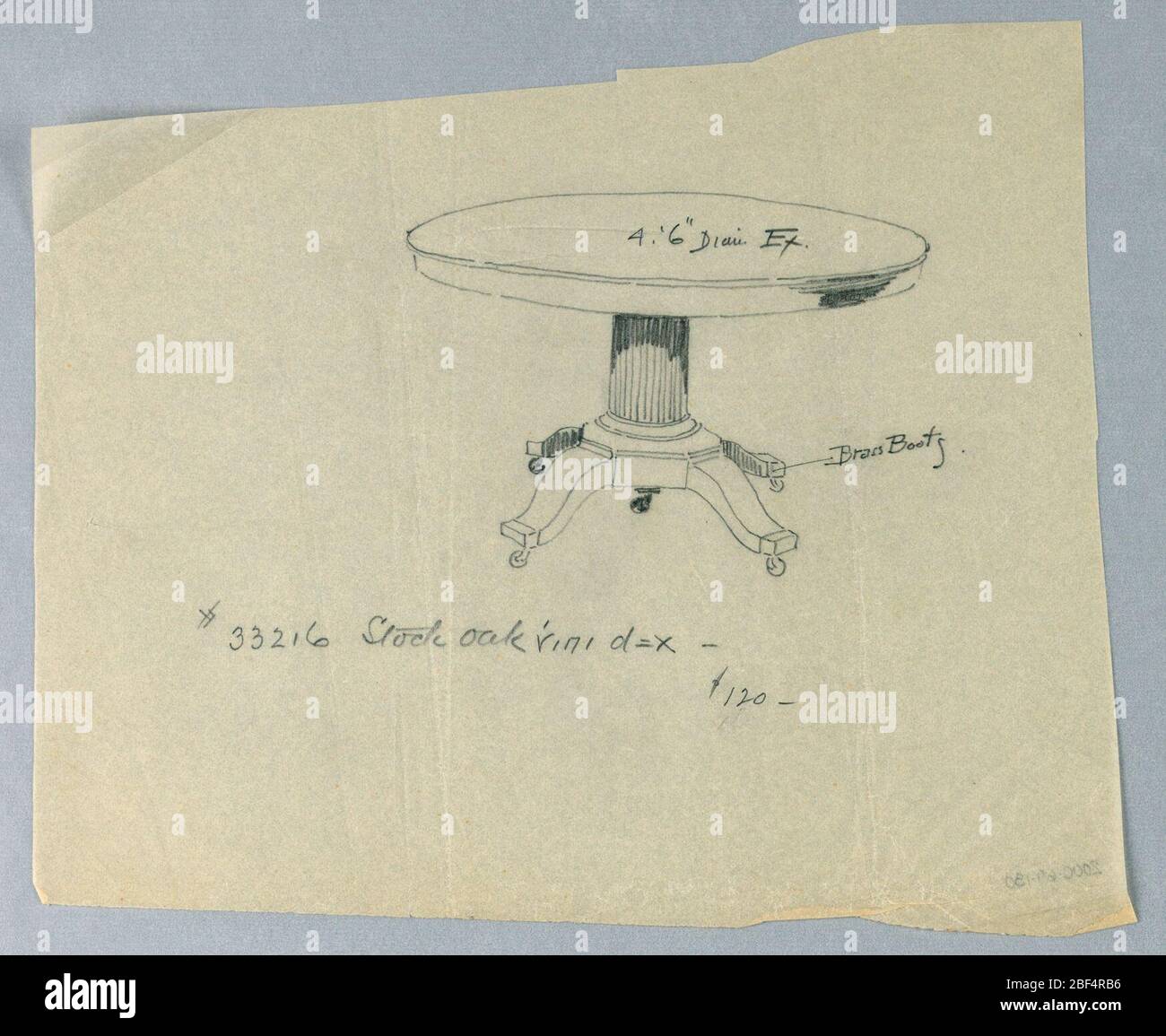 Design for Round Oak Dining Table. Round molded table top raised on ...