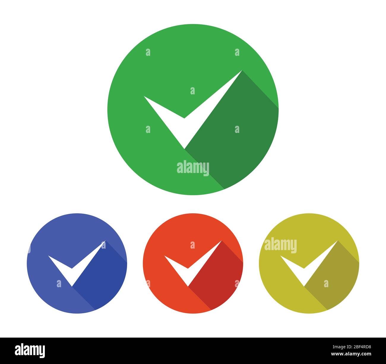 check icon illustrated in vector on white background Stock Vector Image ...